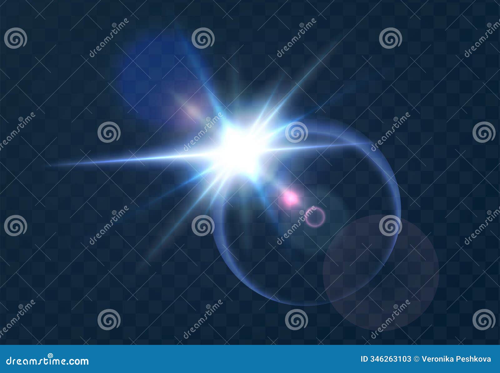 Realistic Vector Illustration Flare, Glowing Effect. Sunbeam, Sunlight ...