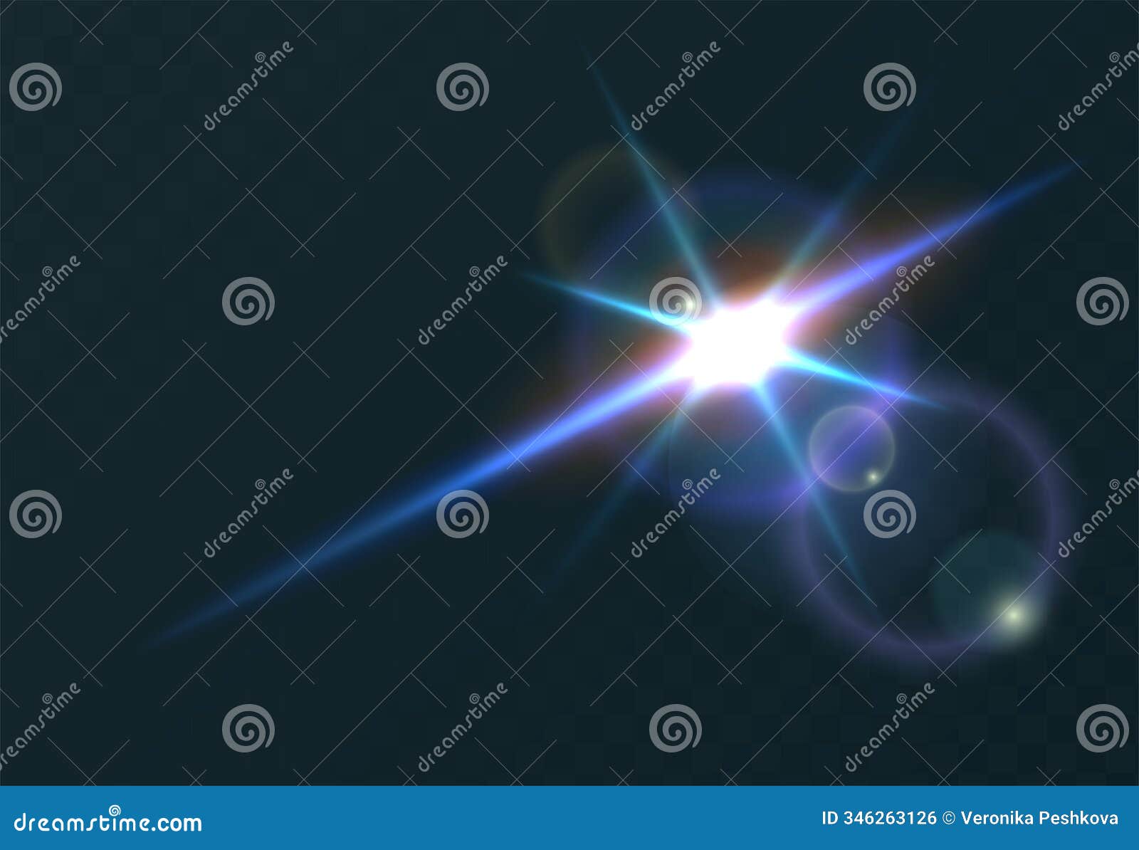 Realistic Vector Illustration Flare, Glowing Effect. Sunbeam, Sunlight ...
