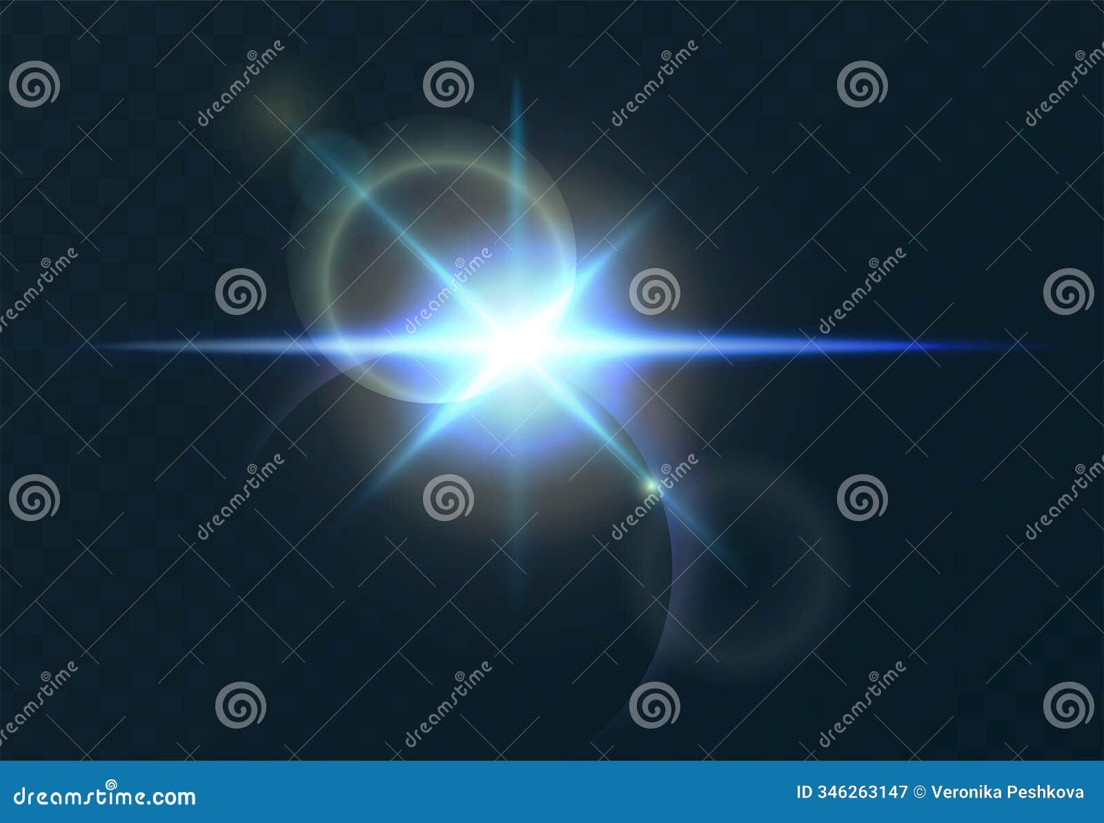 Realistic Vector Illustration Flare, Glowing Effect. Sunbeam, Sunlight ...