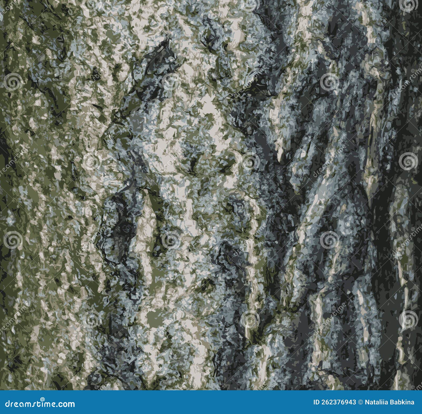 Realistic Vector Illustration of Ginkgo Biloba Tree Bark. Tree Bark ...