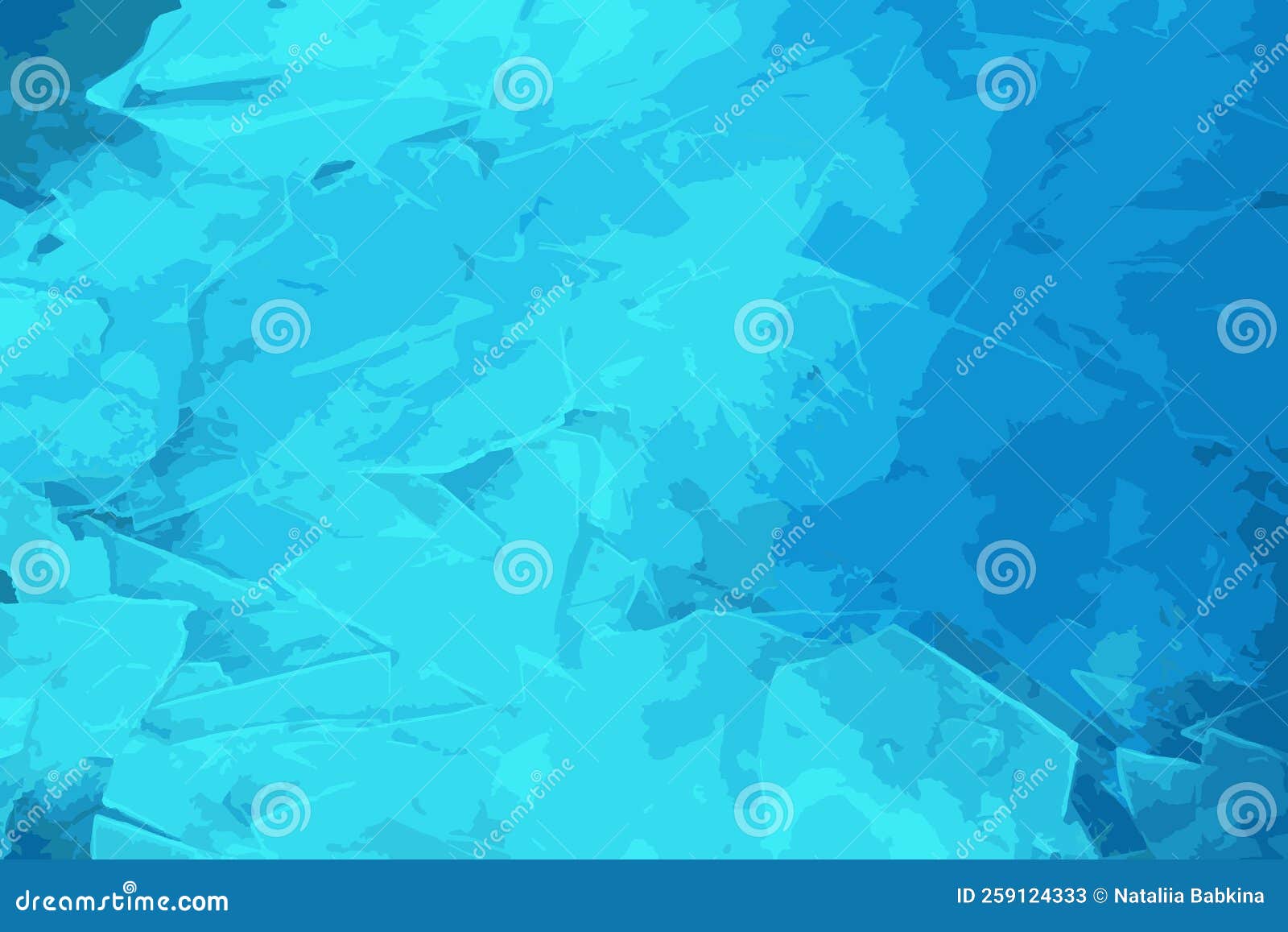 Realistic Vector Illustration of an Icy River Surface. Texture of Ice ...