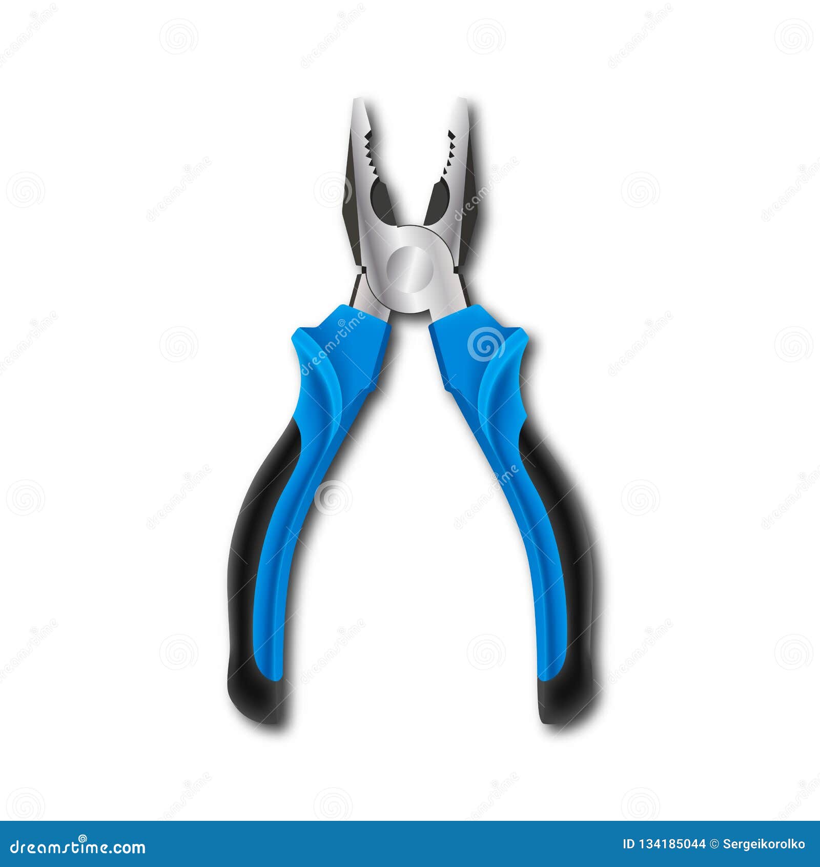 Realistic Vector Illustration of Pliers. Hand Tools for Repair ...