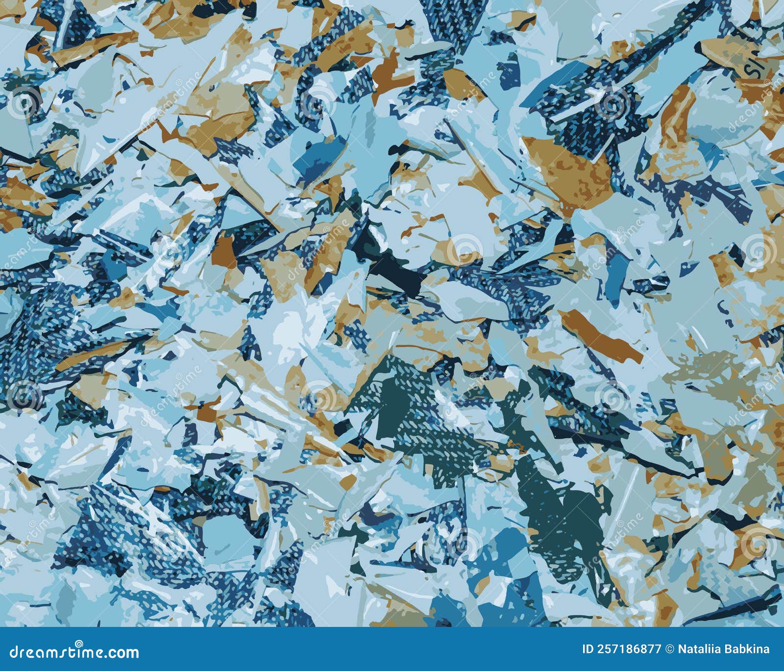 Realistic Vector Illustration Of The Remains Of A Biodegradable Plastic ...