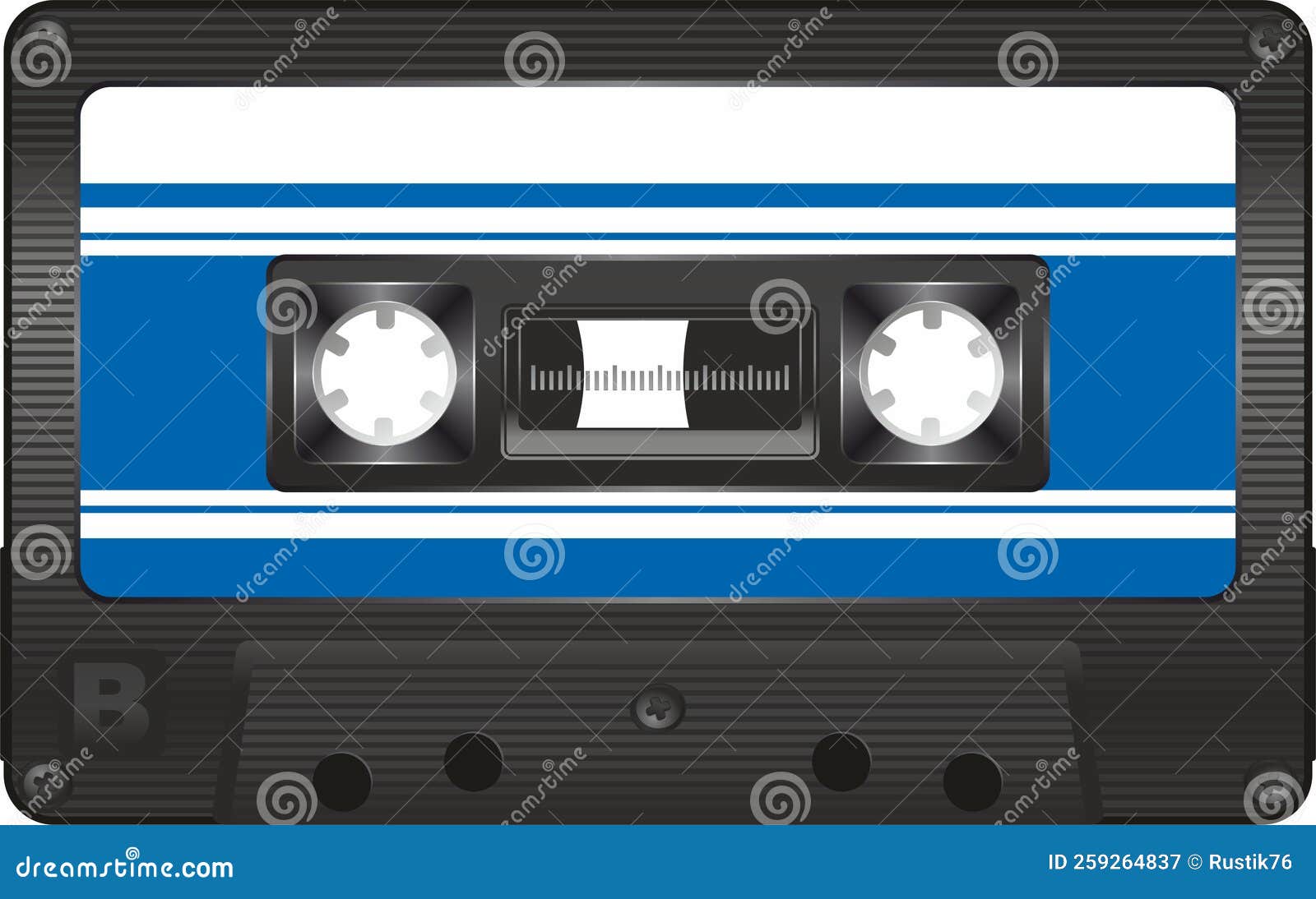 Realistic Vector Image of an Audio Compact Cassette. Png Format Stock ...
