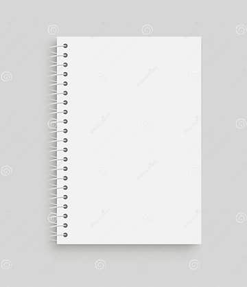 Realistic Vector Notebook. Front View. - Stock Vector Stock ...