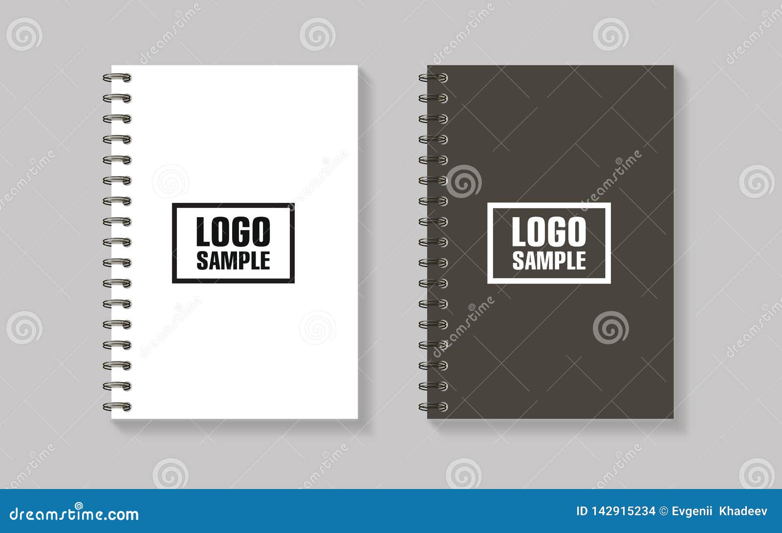 Realistic Vector Notebook Set Stock Illustration - Illustration of copy ...
