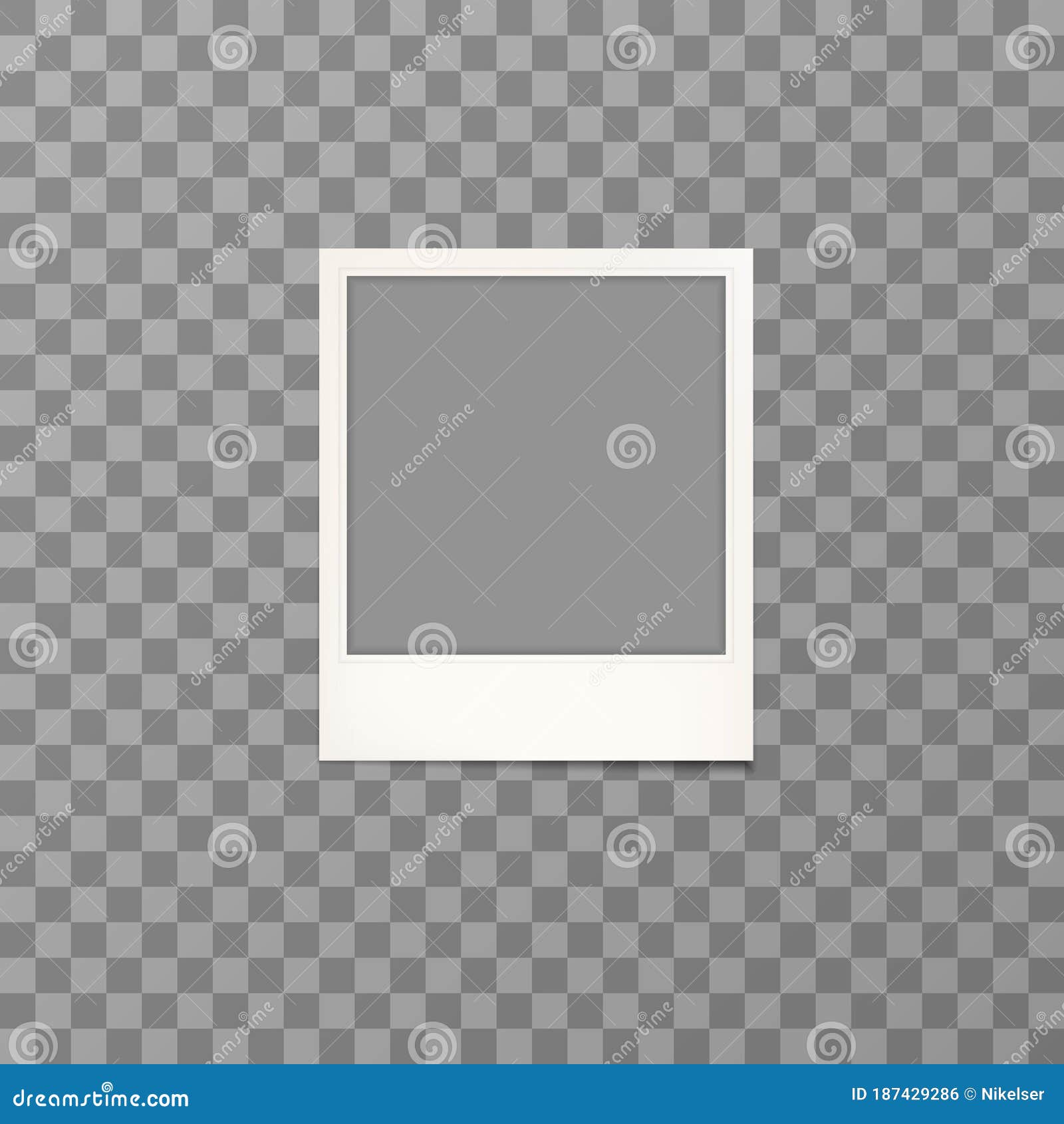 Realistic Vector Photo Frame . Template Photo Design, Vector ...