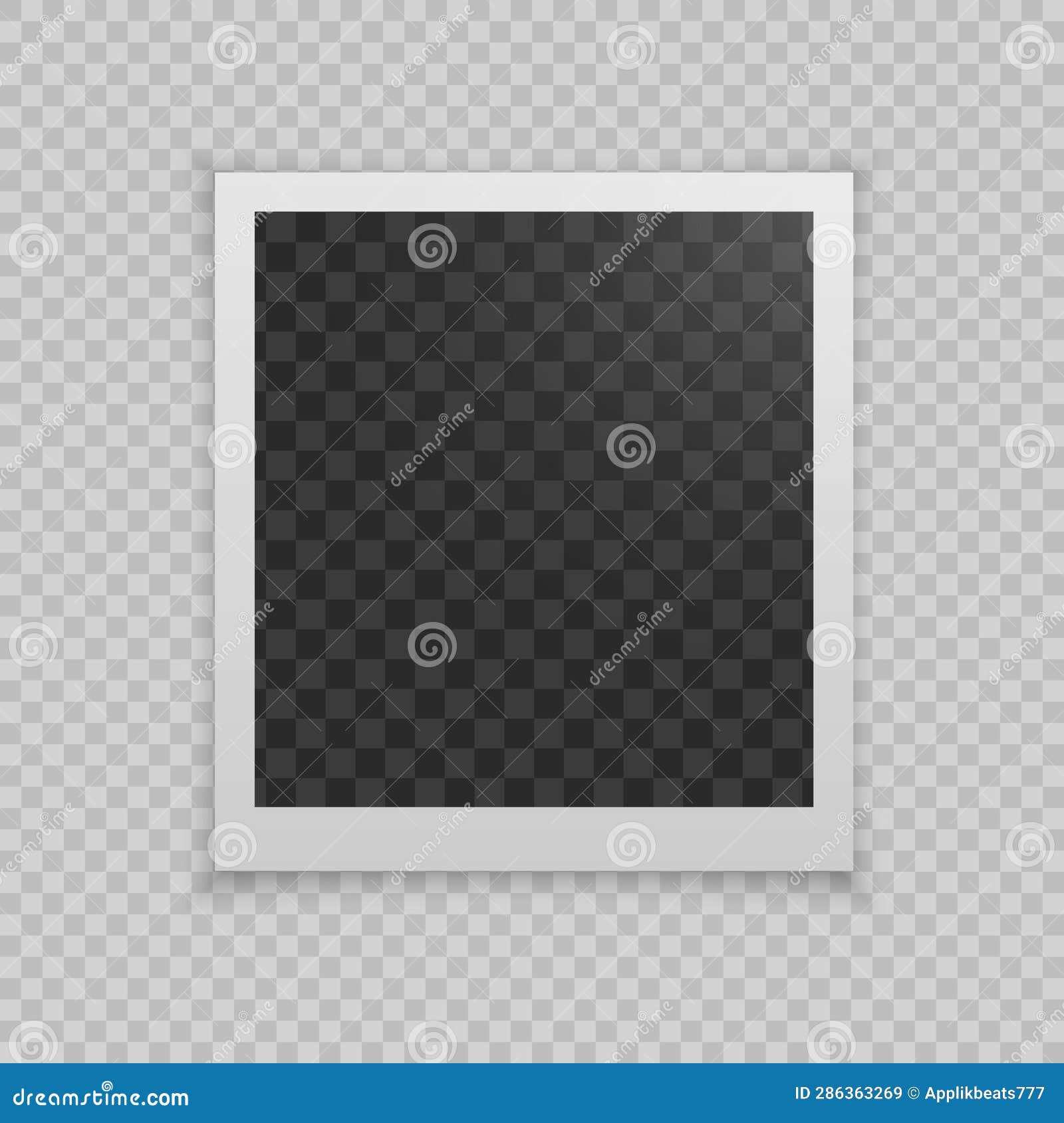 Realistic Vector Photo Frame Stock Vector - Illustration of album ...