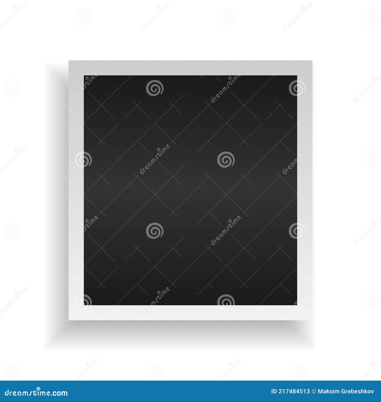 Realistic Vector Photo Frame. Template Photo Design. for Your Design ...