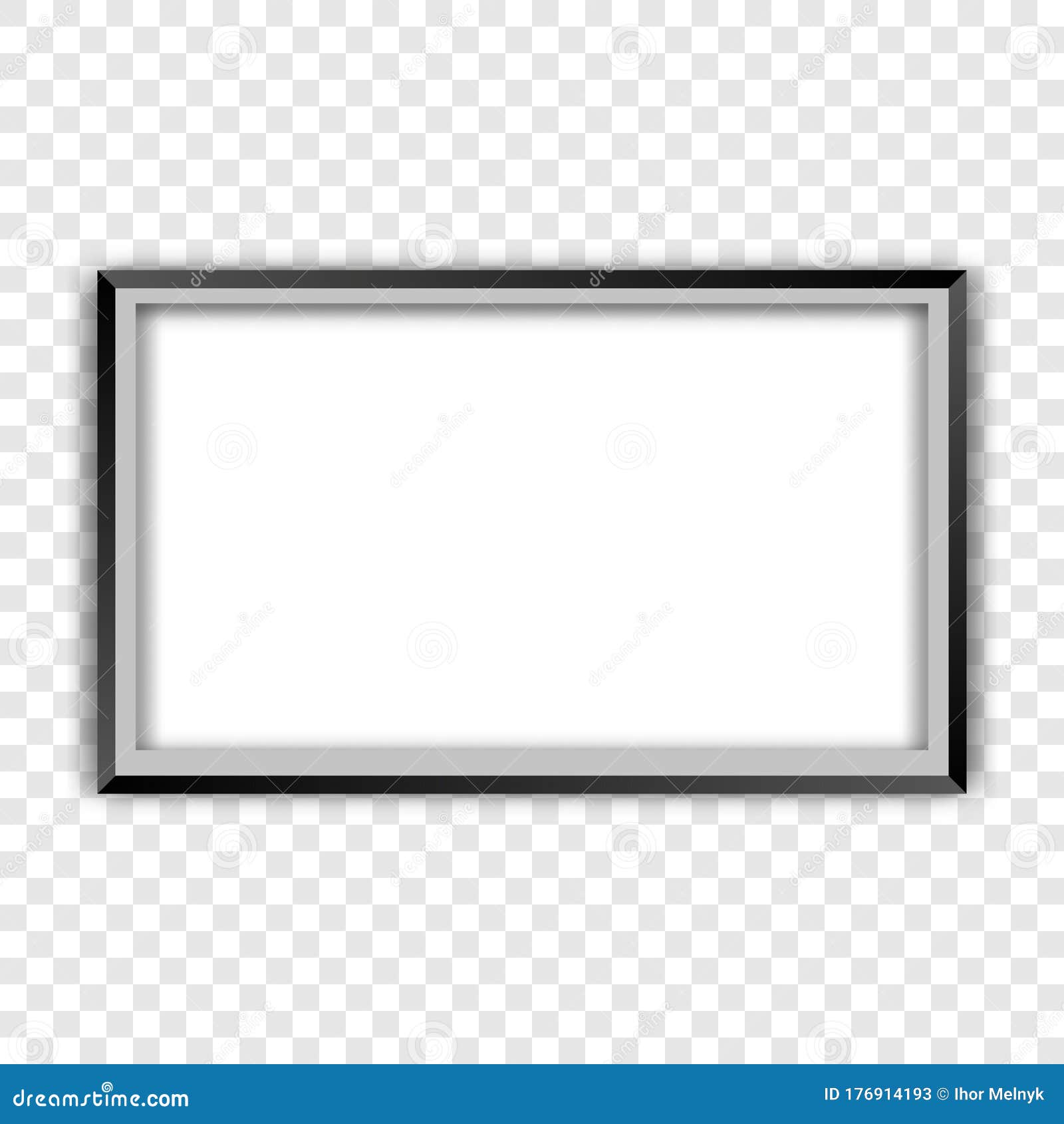 Realistic Vector Picture Frame Stock Vector - Illustration of interior ...
