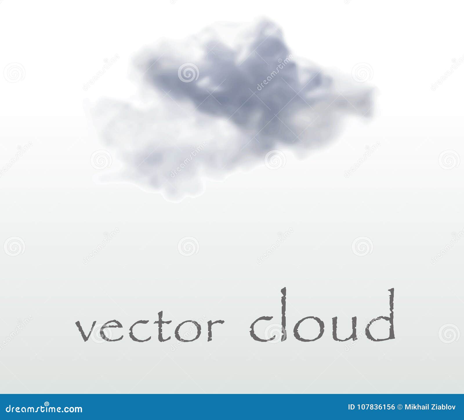 Realistic Vector Rain Cloud Stock Vector - Illustration of steam, rain ...