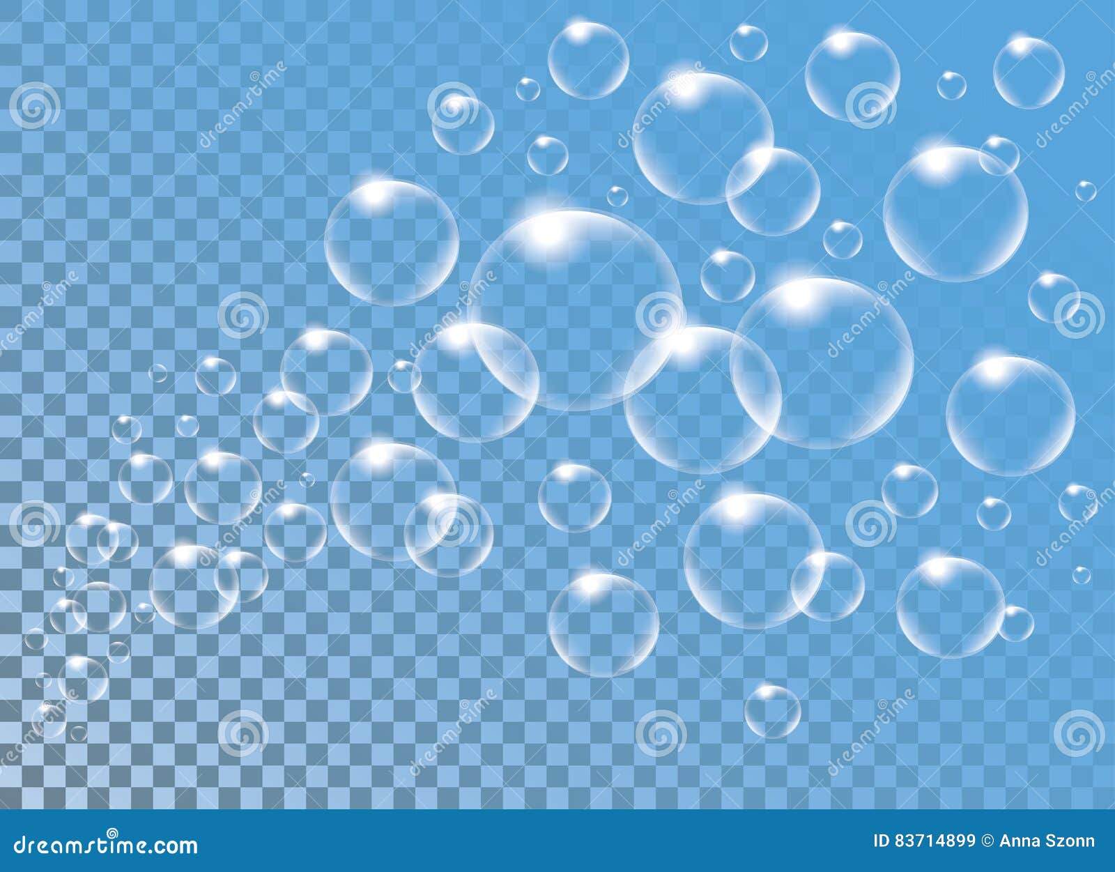 Vector Soap Bubbles Background. Condensate Vector Bubble ...