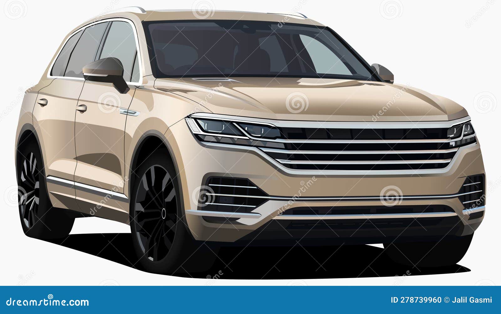 Realistic Vector SUV Car stock vector. Illustration of sport - 278739960