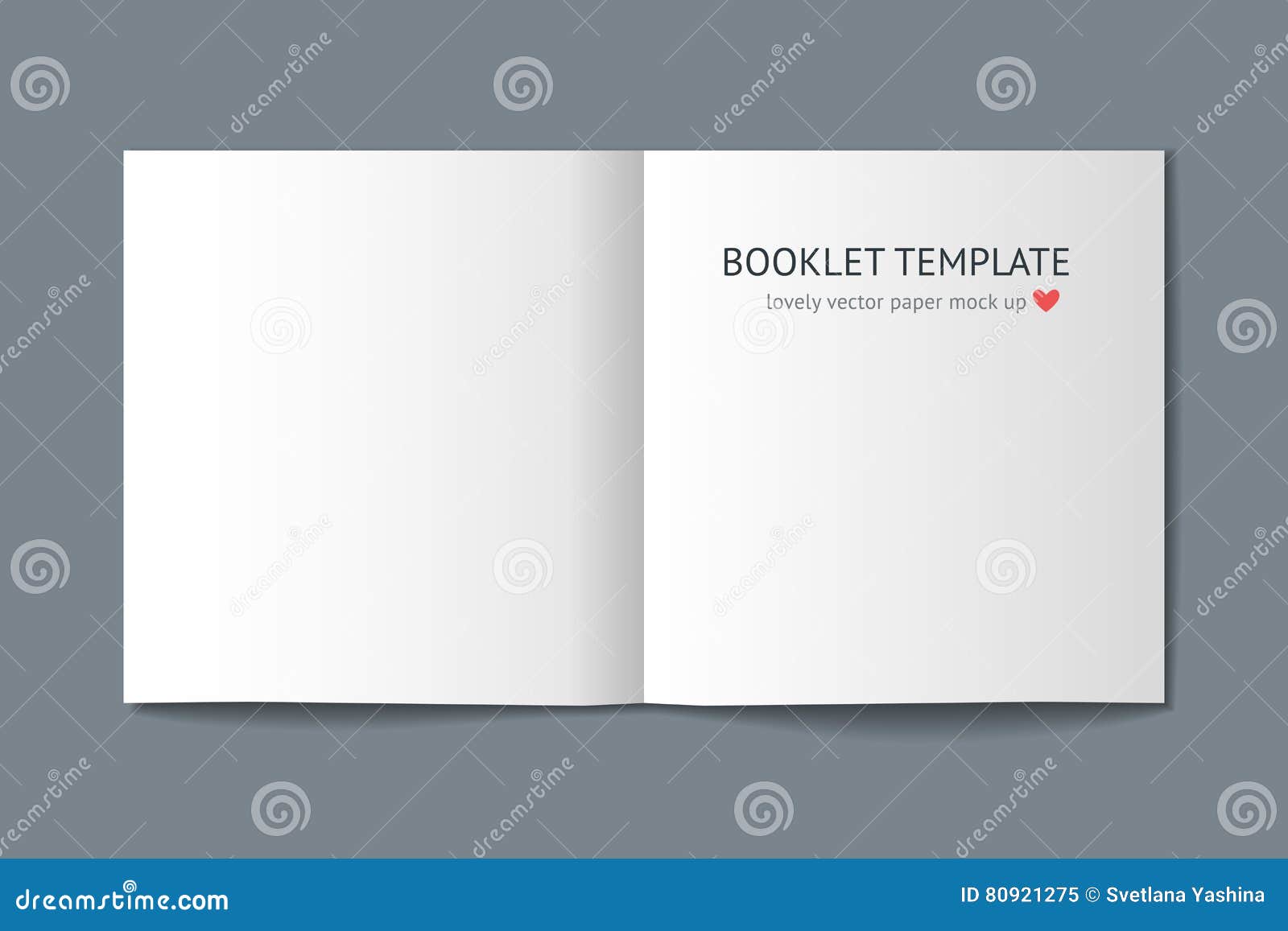 Realistic Vector Template of Square Book Stock Vector - Illustration of ...