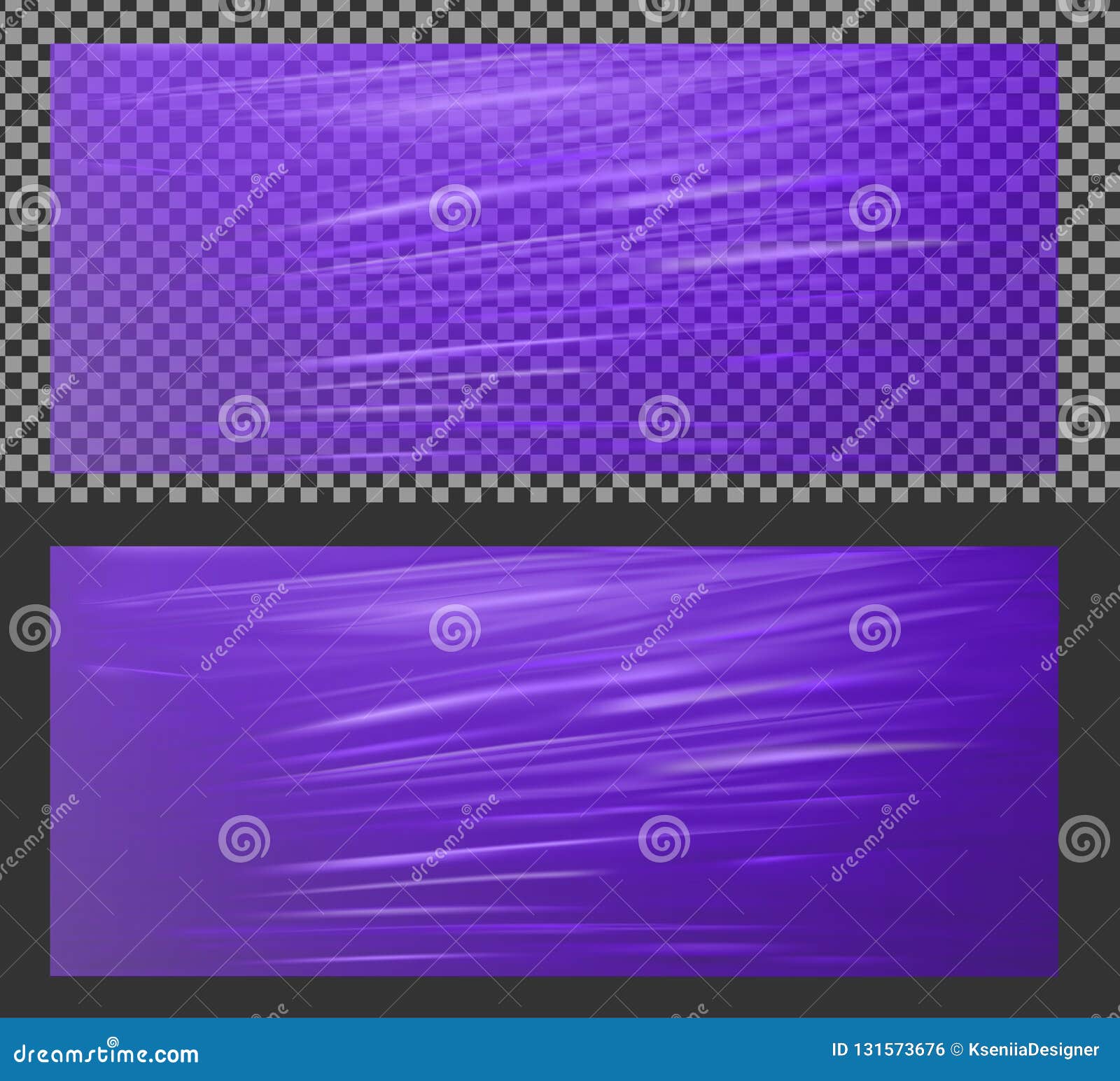 Realistic Transparent Plastic Wrapper Stock Vector - Illustration of ...