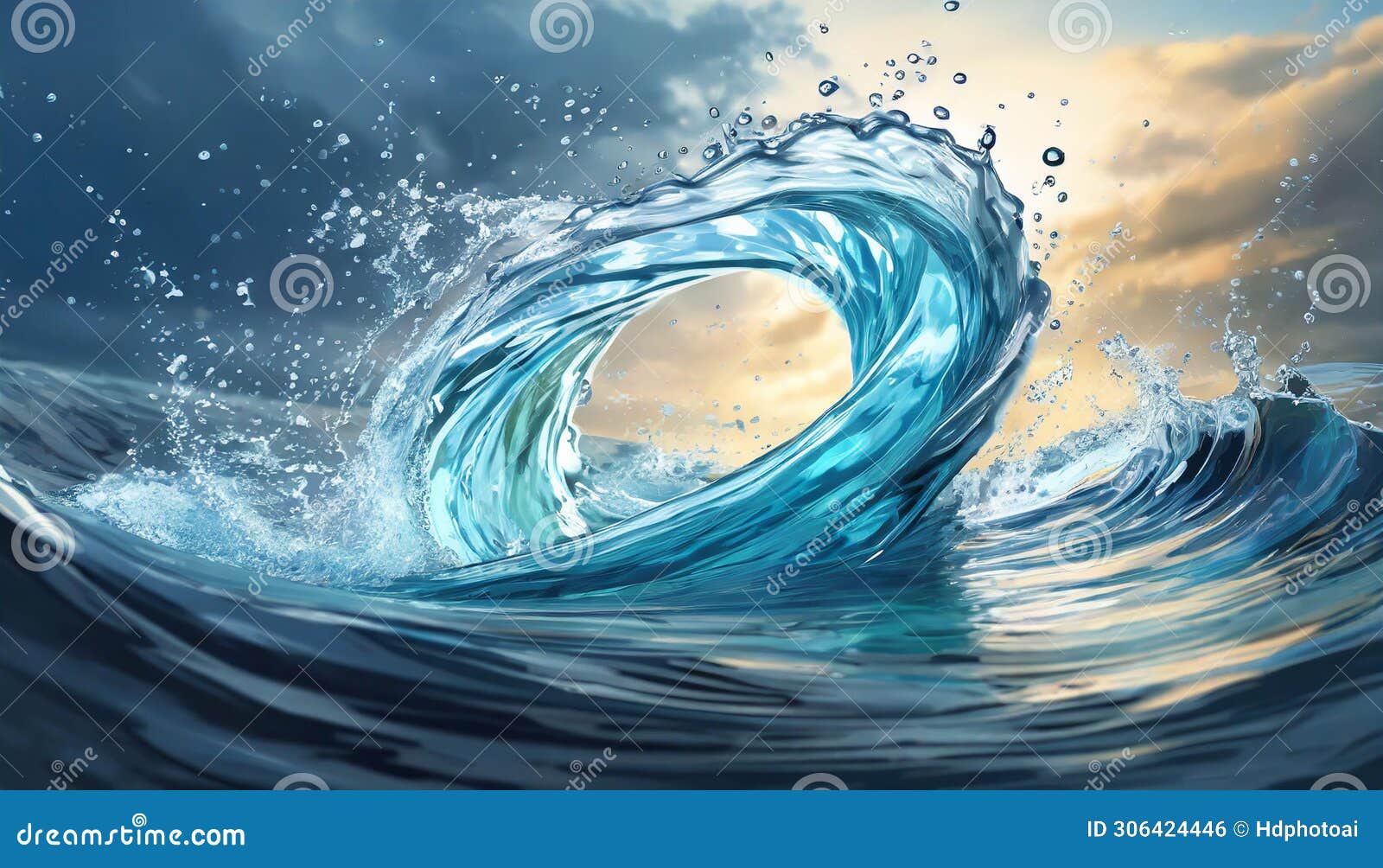 Realistic Vector of a Transparent Water Tornado, Whirlwind, and Swirl ...