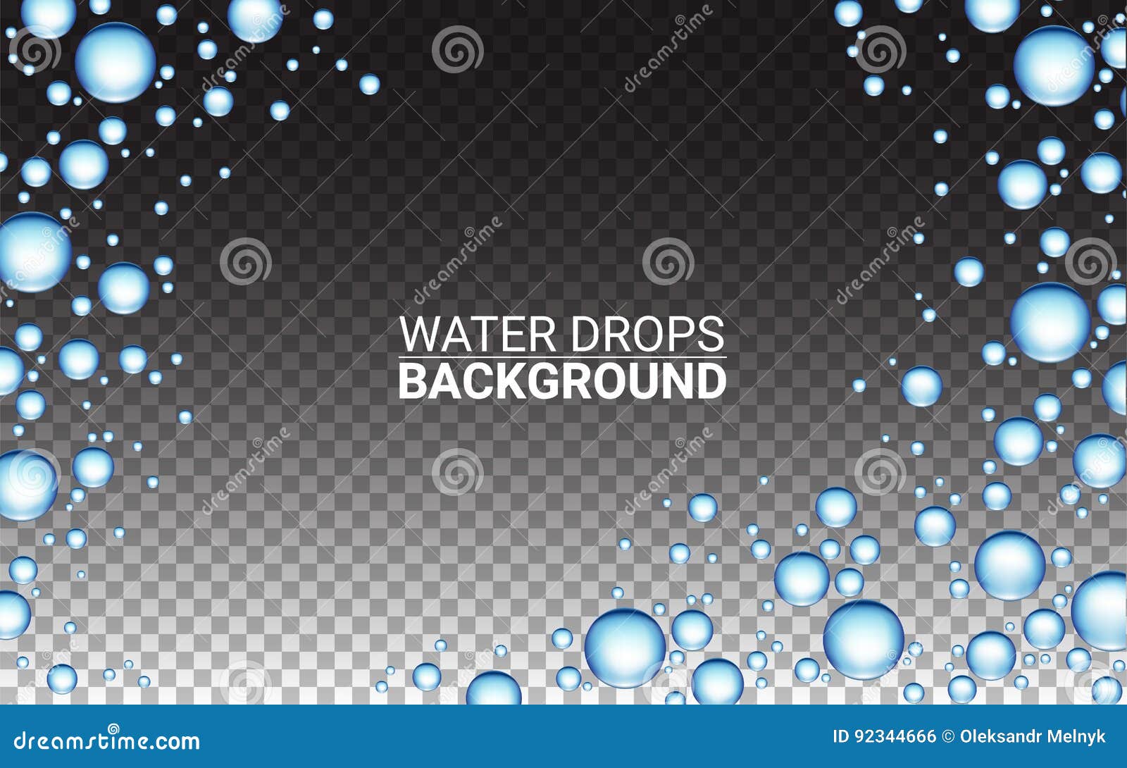 Realistic Vector Water Drops. Effect Realistic Design Elements Stock ...