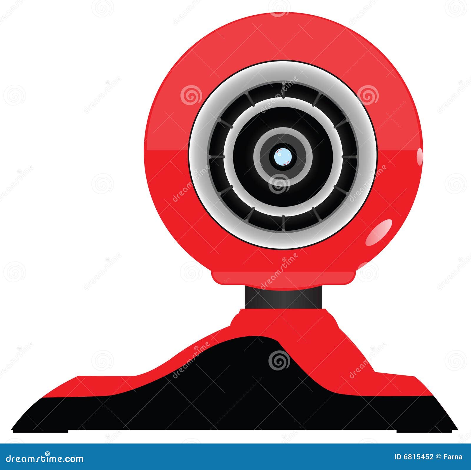 Realistic vector webcam stock vector. Illustration of connected - 6815452