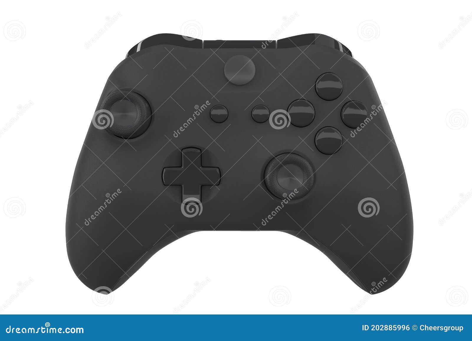 Realistic Video Game Controller Isolated on White with Clipping Path ...