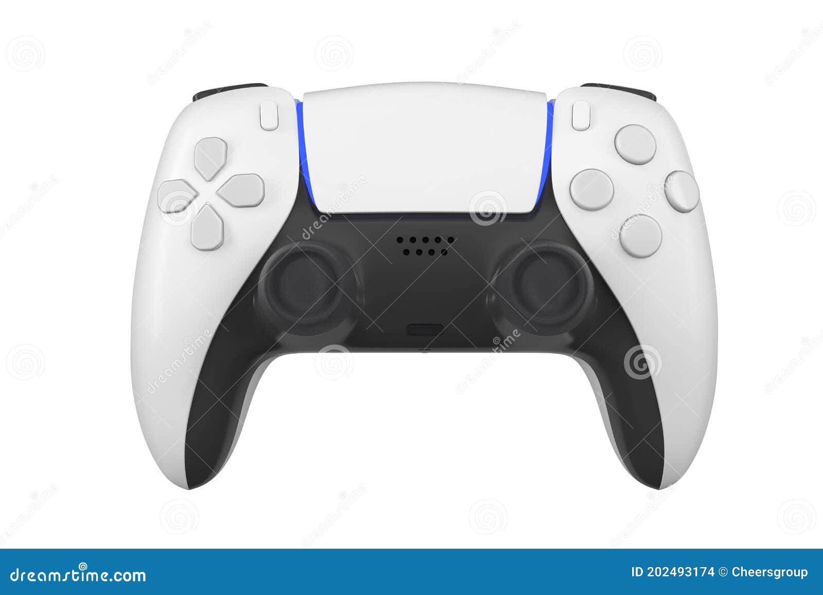 Realistic Video Game Controller Isolated on White with Clipping Path ...