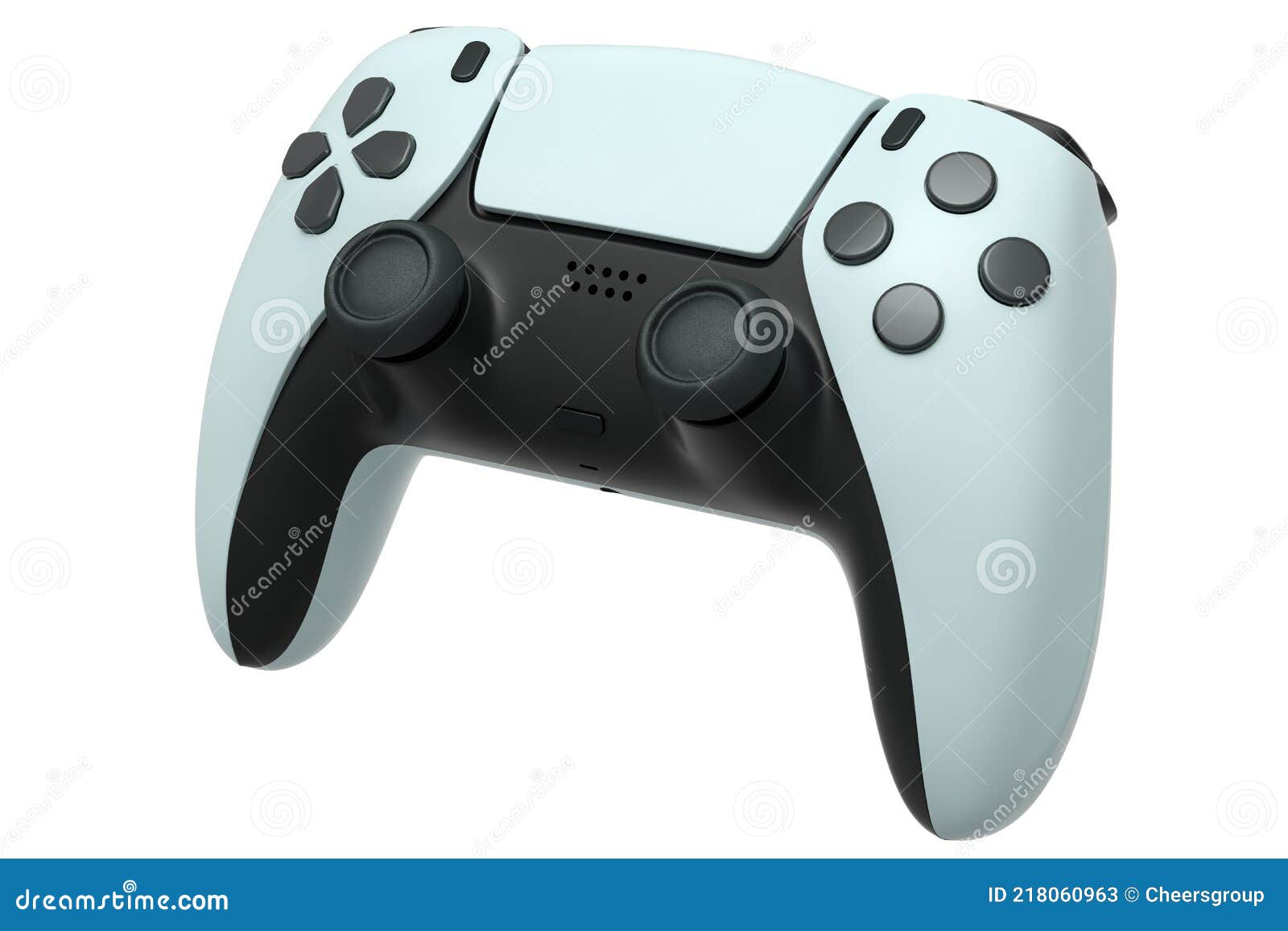 Realistic Video Game Controller On White Background Royalty-Free Stock ...