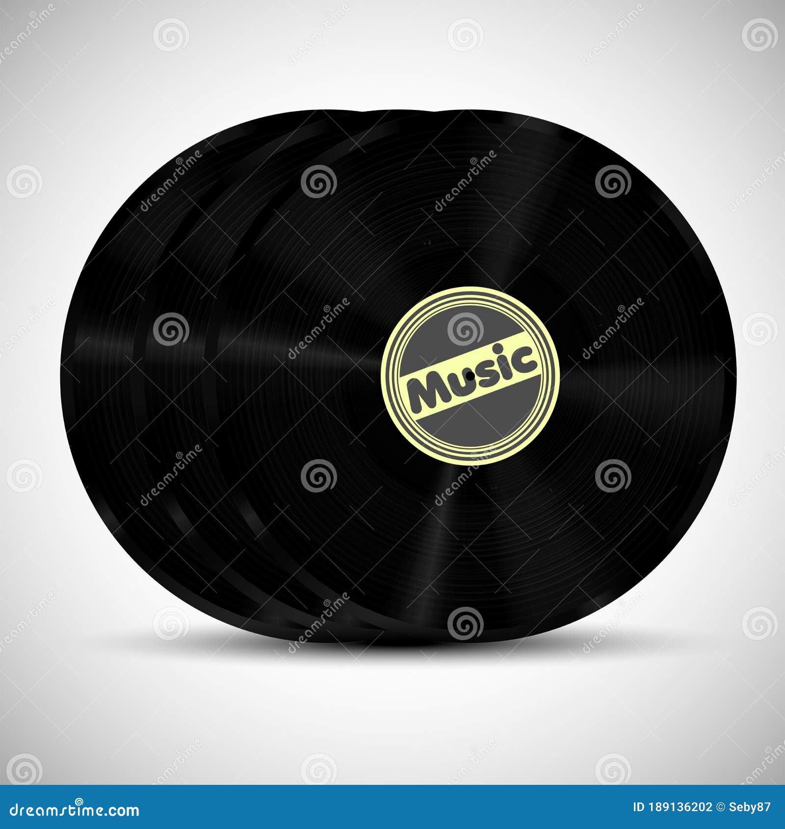 Realistic Vinyl, Vector Illustration Stock Vector - Illustration of ...