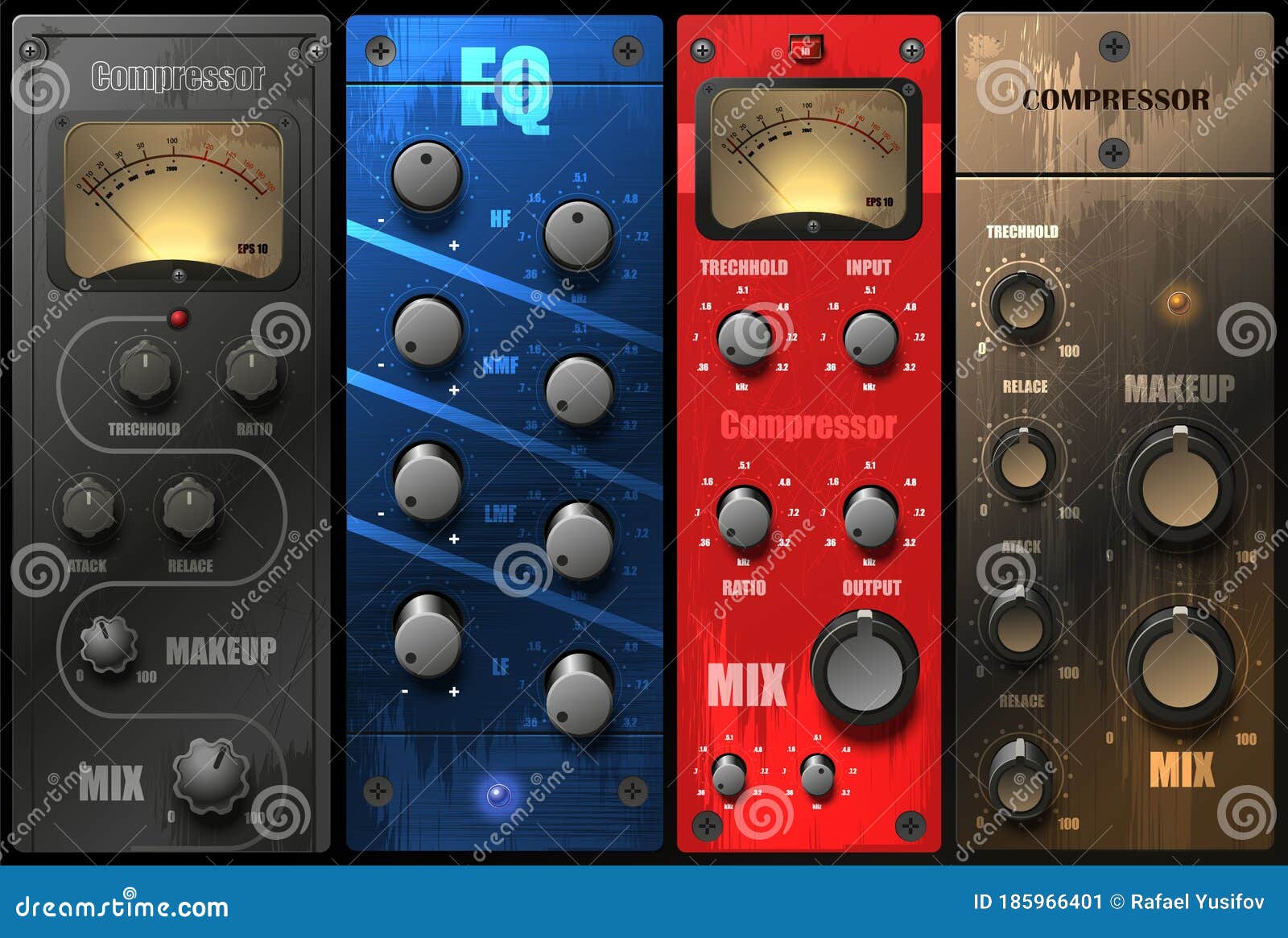 Realistic Virtual Equalizers and Compressors for a Recording Studio ...
