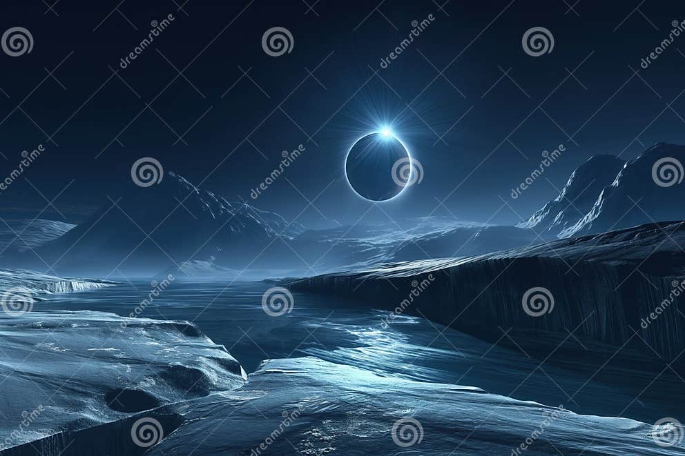 Realistic Visualization of a Solar Eclipse Seen from an Icy Planet ...