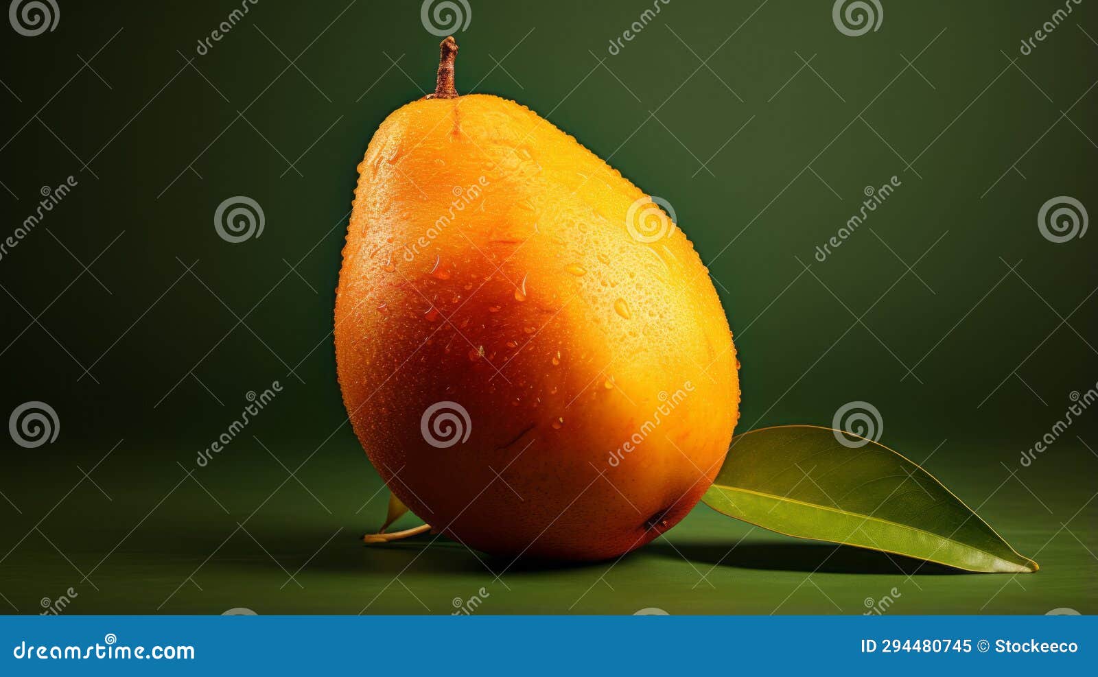 Realistic Vray Tracing Image of a Mango Stock Illustration ...