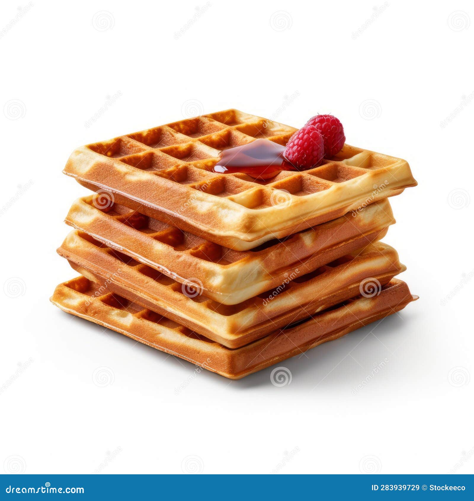 Realistic Waffles with Raspberry Syrup: a Hyperrealism Photography ...