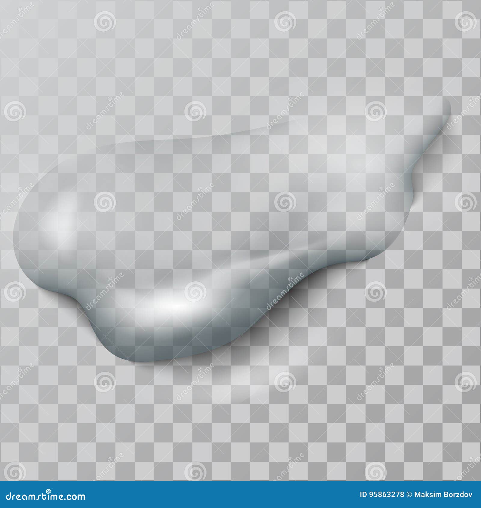 A Realistic Water Drop, with Shadows, Reflections and Flares Stock ...