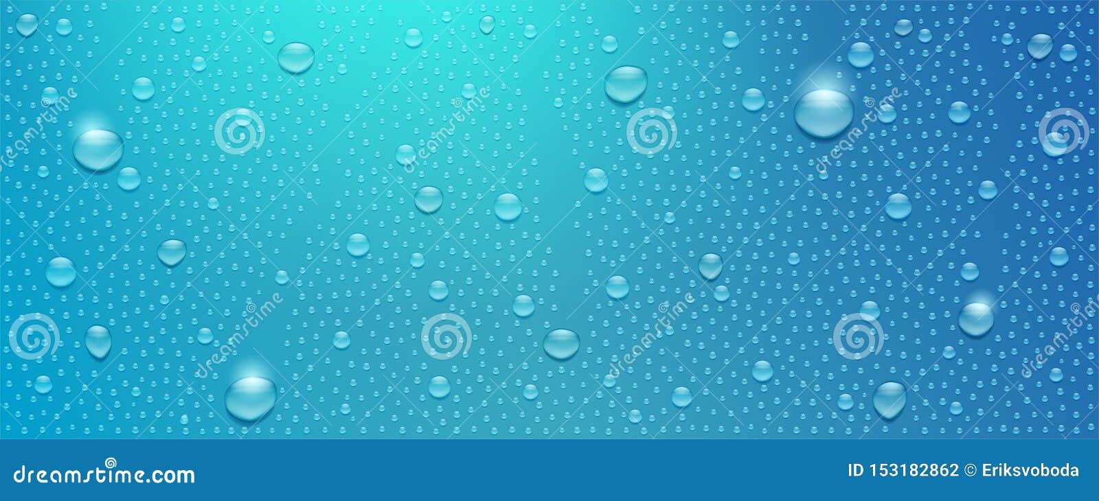 Realistic Water Drops Flow Down the Glass. Three Dimensional Droplets ...