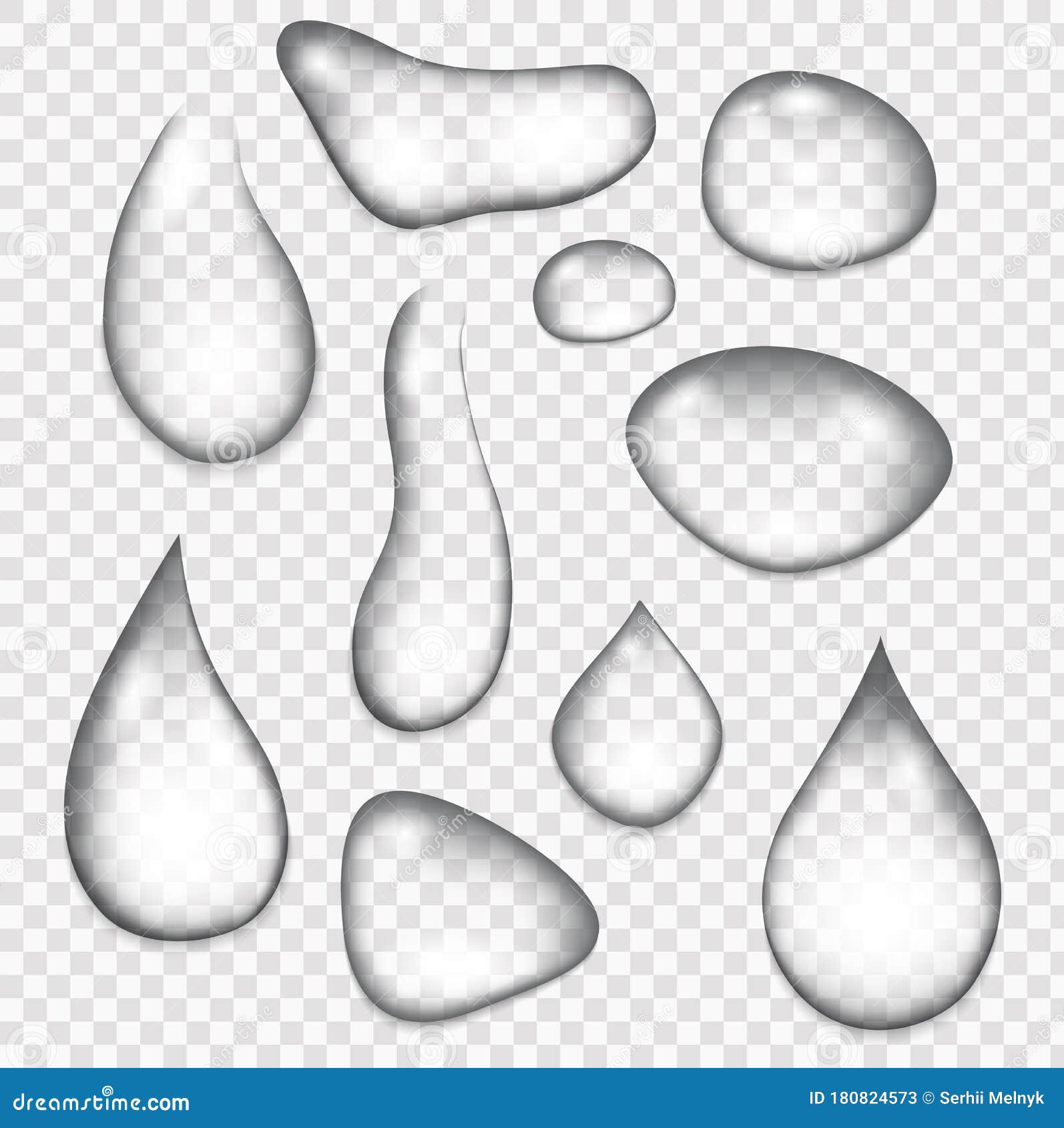 Water drops. Aqua fresh stock vector. Illustration of drop - 180824573