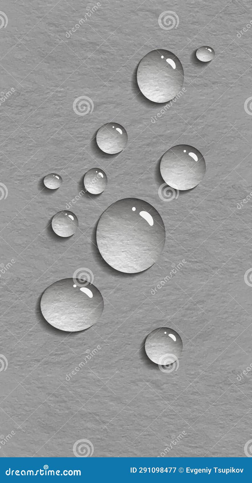 Realistic water drops. stock illustration. Illustration of liquid ...
