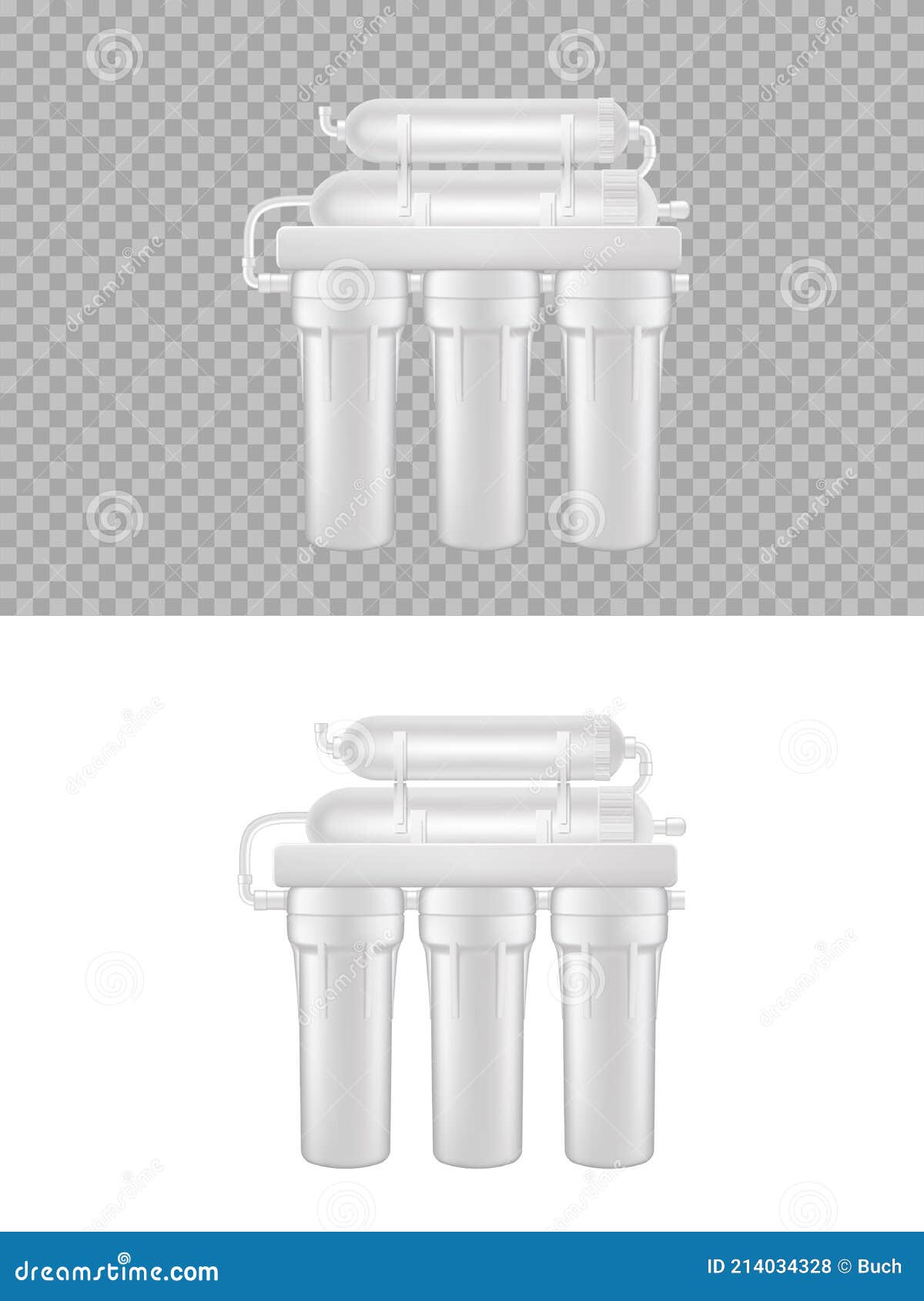 Realistic Water Filter, Reverse Osmosis System Stock Vector ... Realistic Water Filter, Reverse Osmosis System Stock Vector ...
