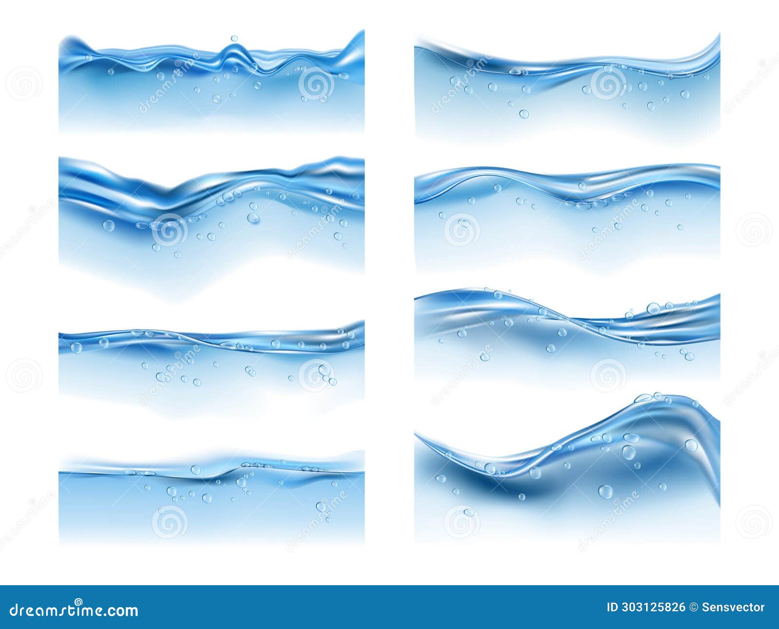 Realistic Water Splashes and Drops on Surfaces Stock Vector ...
