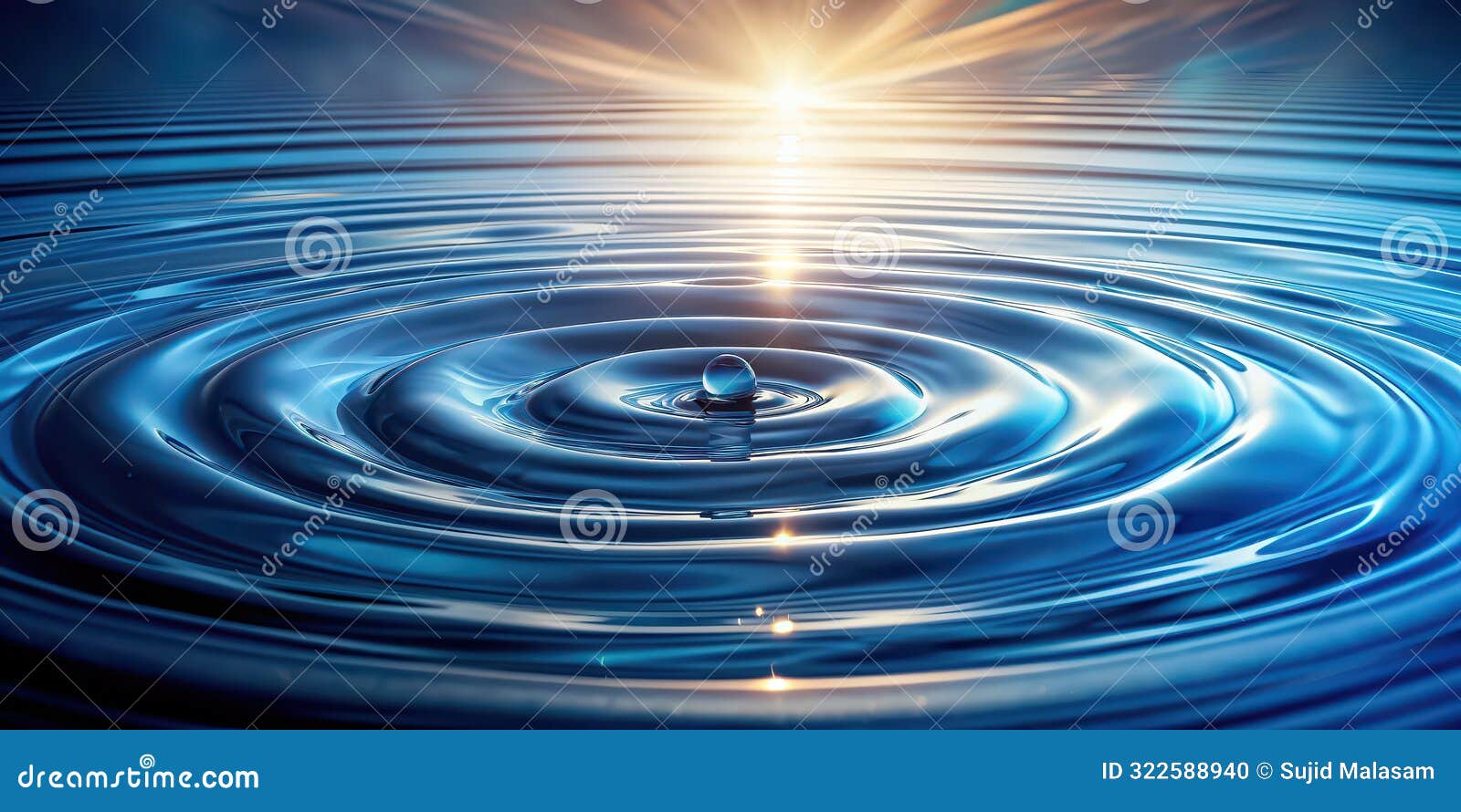 Realistic Water Surface Overlay with Detailed Ripples and Caustic Light ...