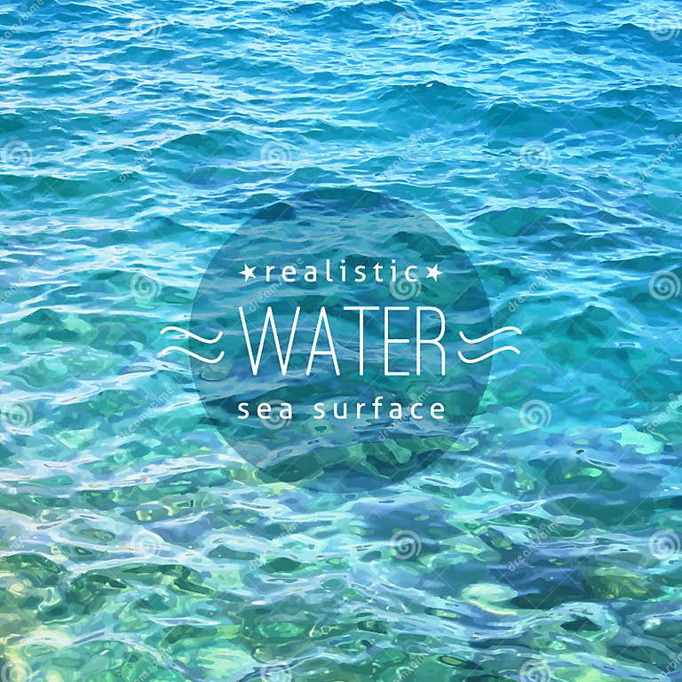Realistic water stock vector. Illustration of blue, backdrop - 51805390