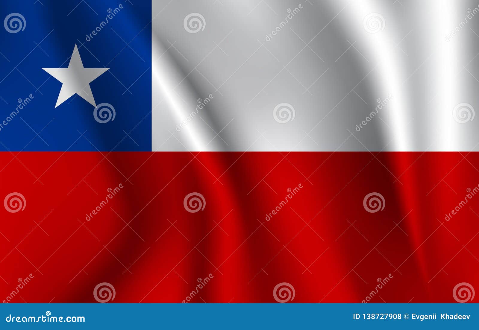 Realistic Waving Flag of the Waving Flag of Chile, High Resolution ...