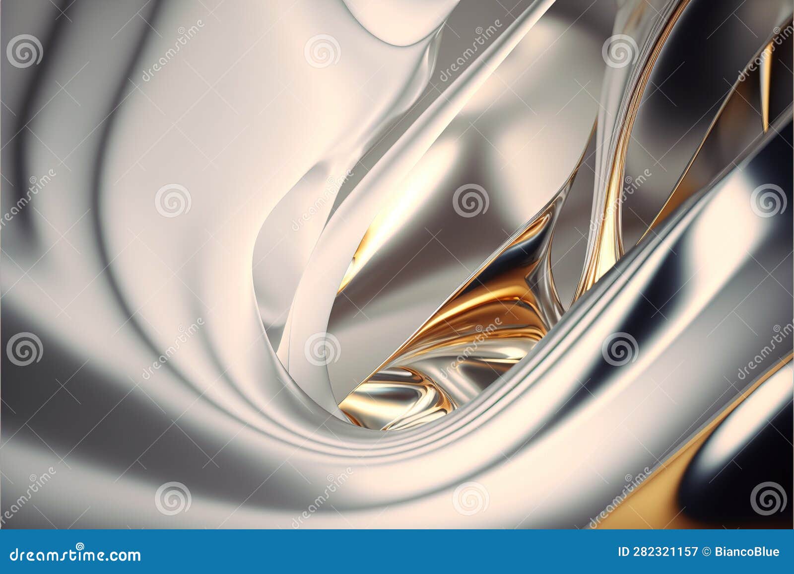 Realistic Wavy White Curve Shape Abstract Art Stock Illustration ...