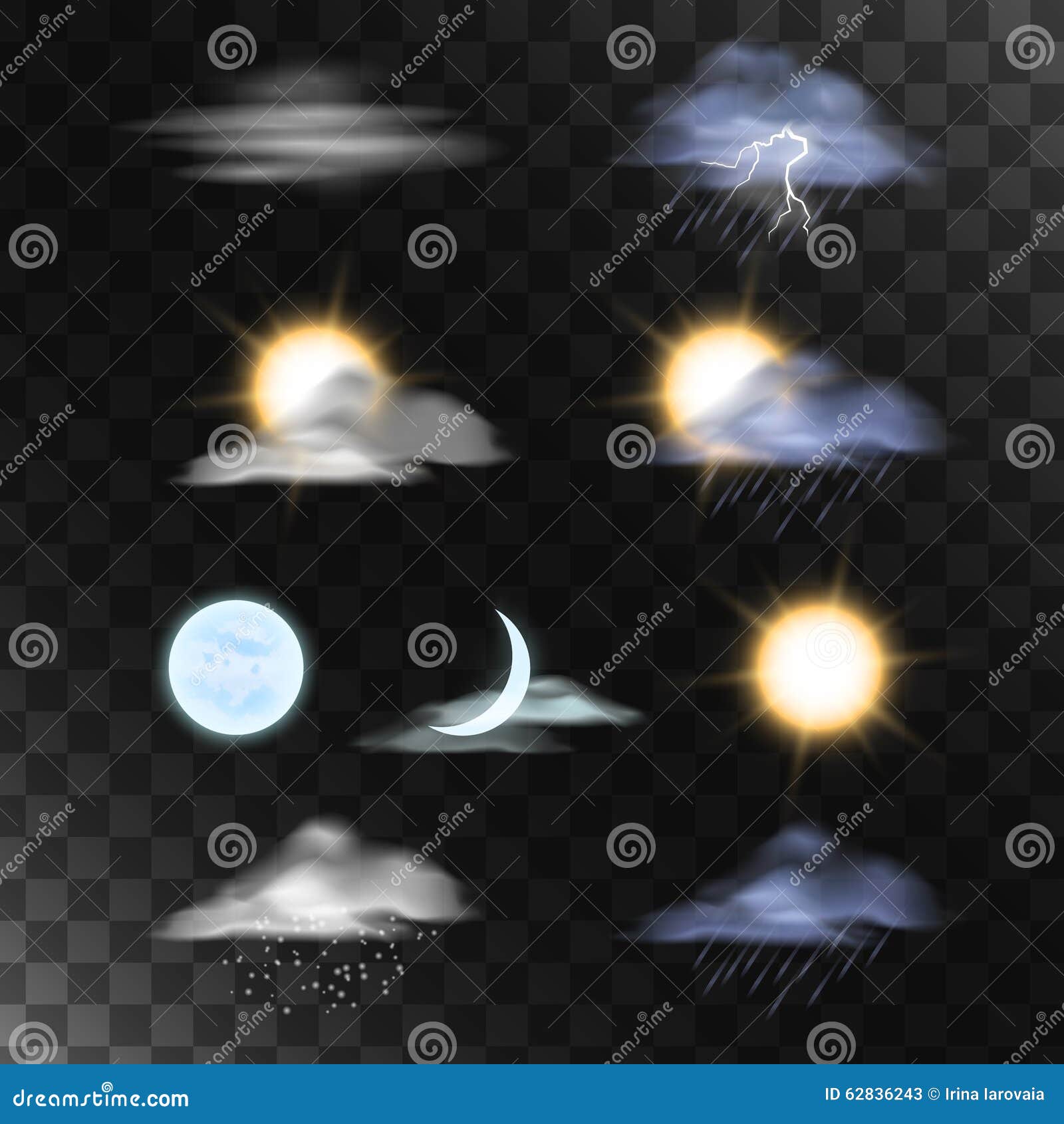 Realistic Weather Icons
