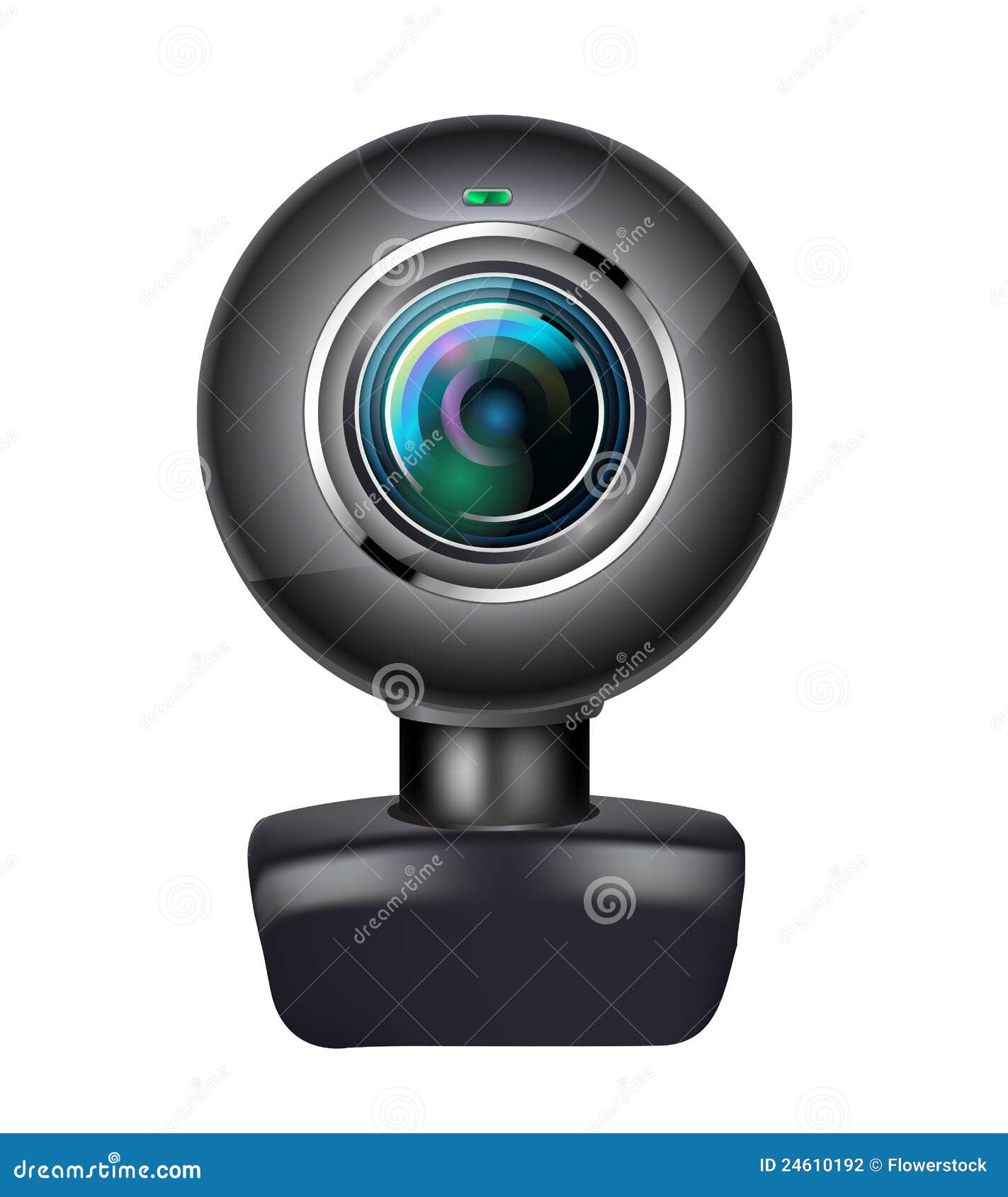 Realistic webcam stock vector. Illustration of webcam - 24610192