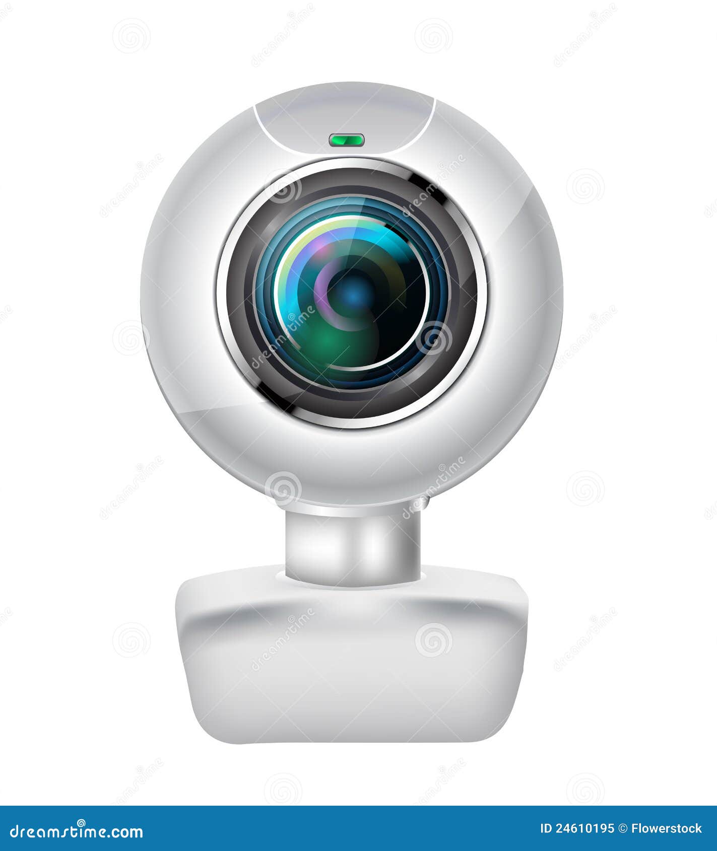 Realistic webcam stock vector. Illustration of zoom, virtual - 24610195