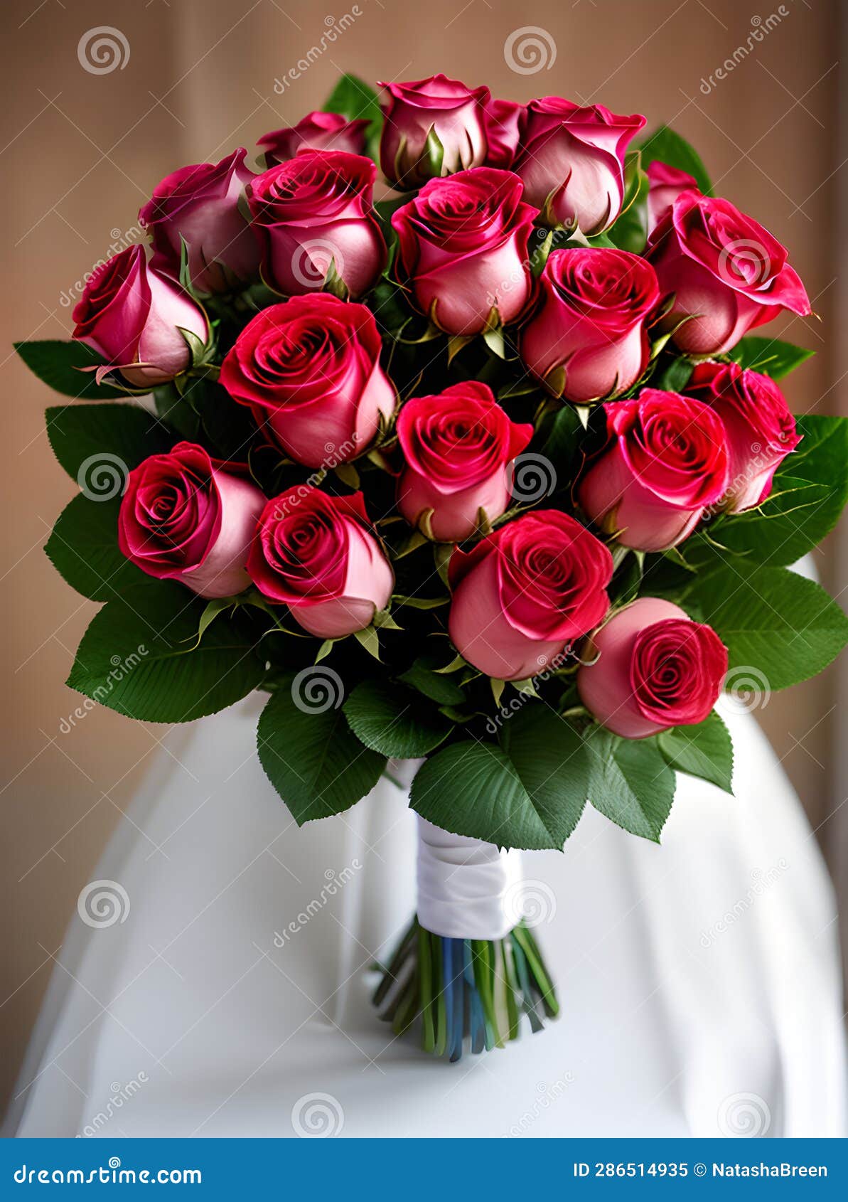 Realistic Wedding Roses Long Shot Sharp Focus Stock Image - Image of ...