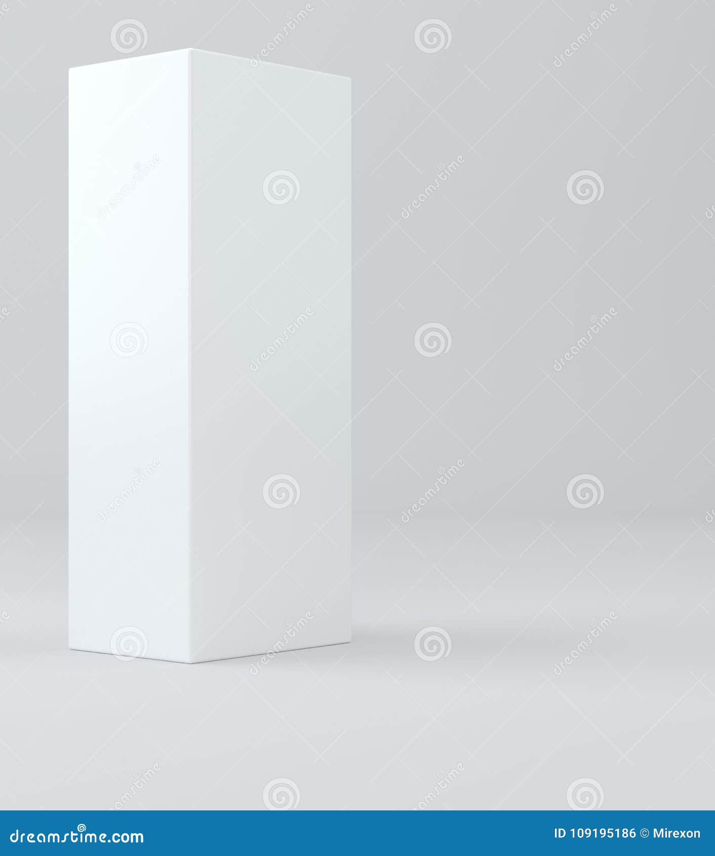 Realistic White Box, Cube, Podium or Blank Pedestal. White Platform. 3d ...