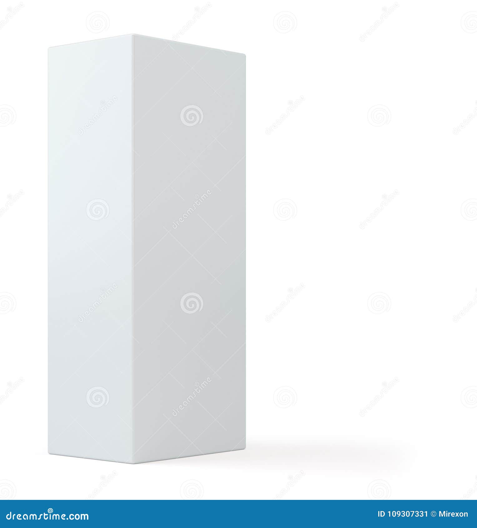 Realistic White Box, Cube, Podium or Blank Pedestal. White Platform. 3d ...