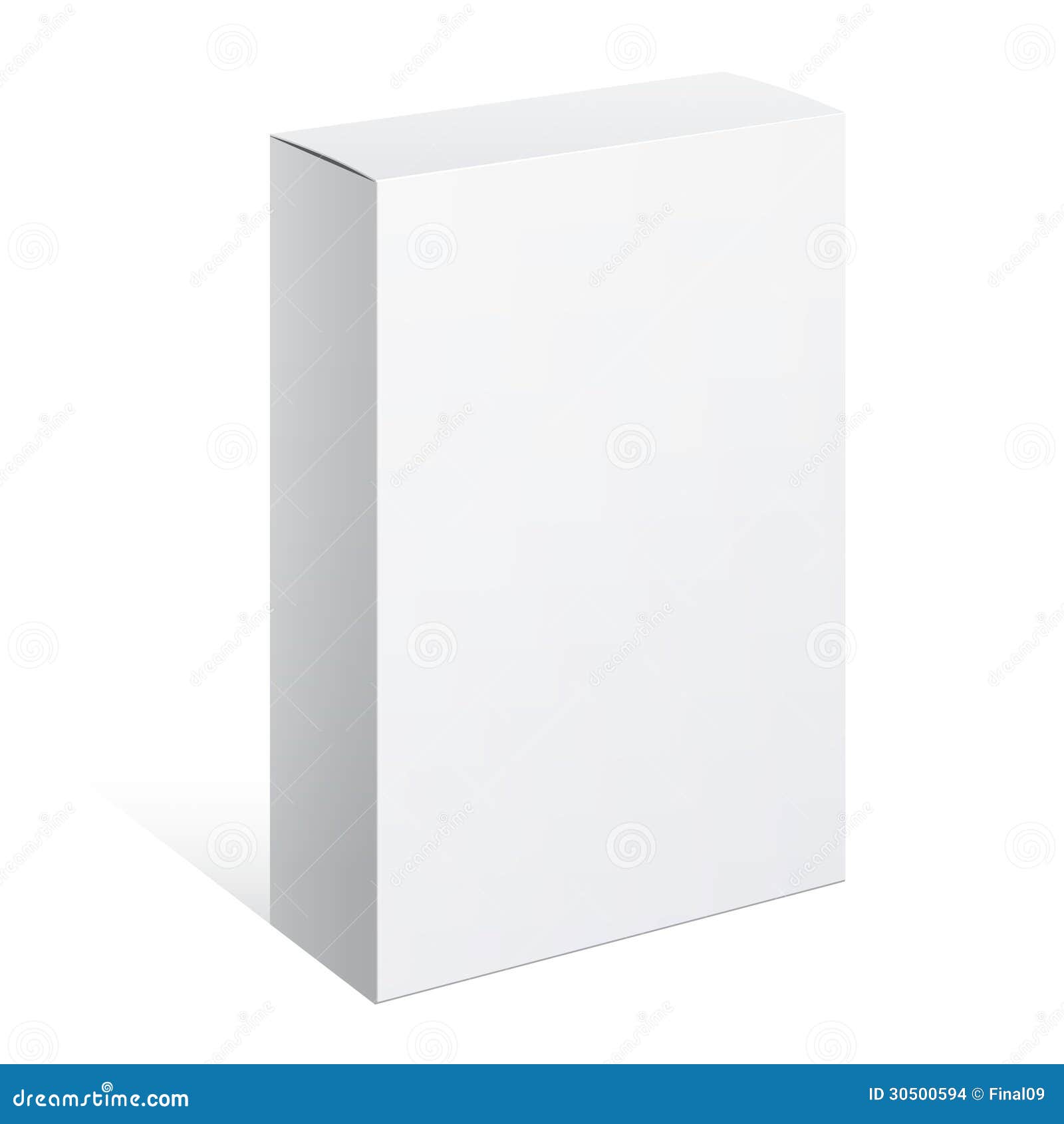 Realistic White Box. for Software, Device Stock Vector - Illustration ...