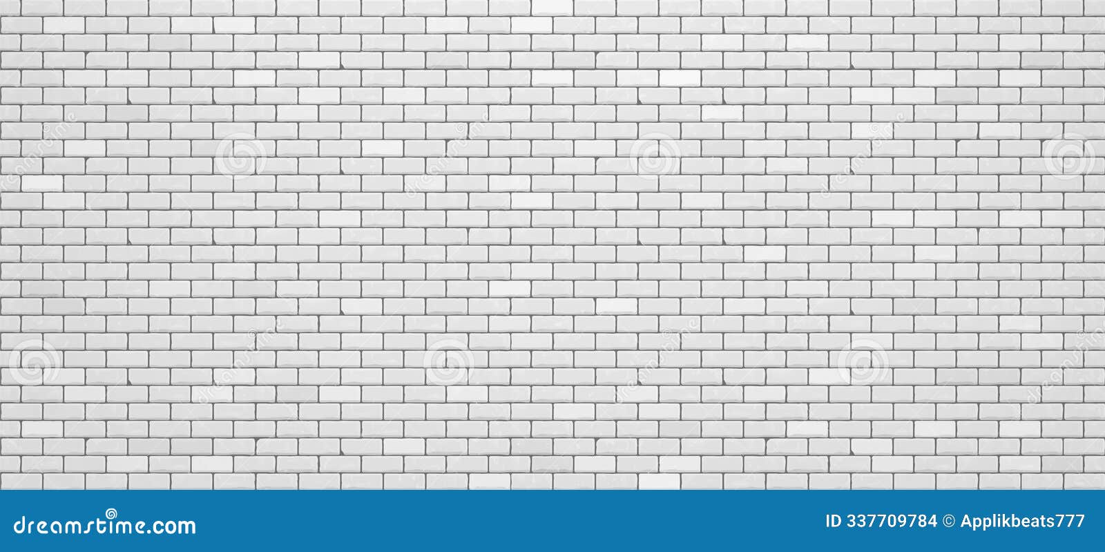 Realistic White Brick Wall. Vector Illustration Stock Illustration ...