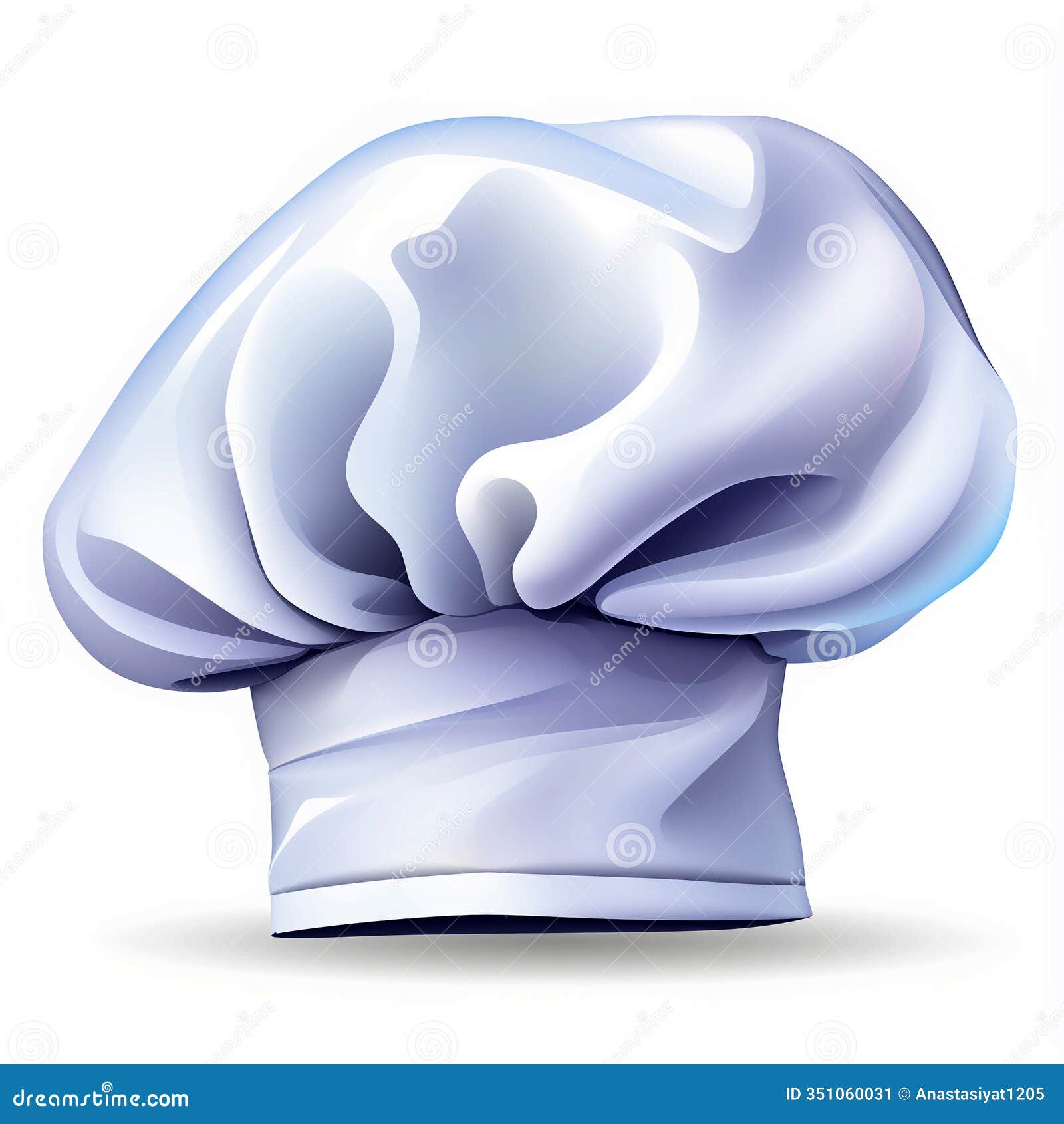 Realistic White Chef Hat with Elegant Design Stock Illustration ...