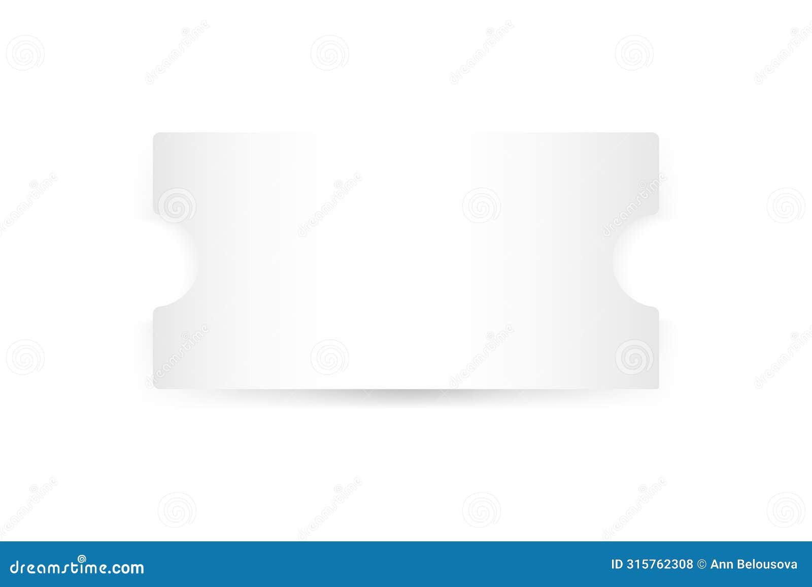 Realistic White Coupon, Ticket, Boarding Pass,voucher Template with ...